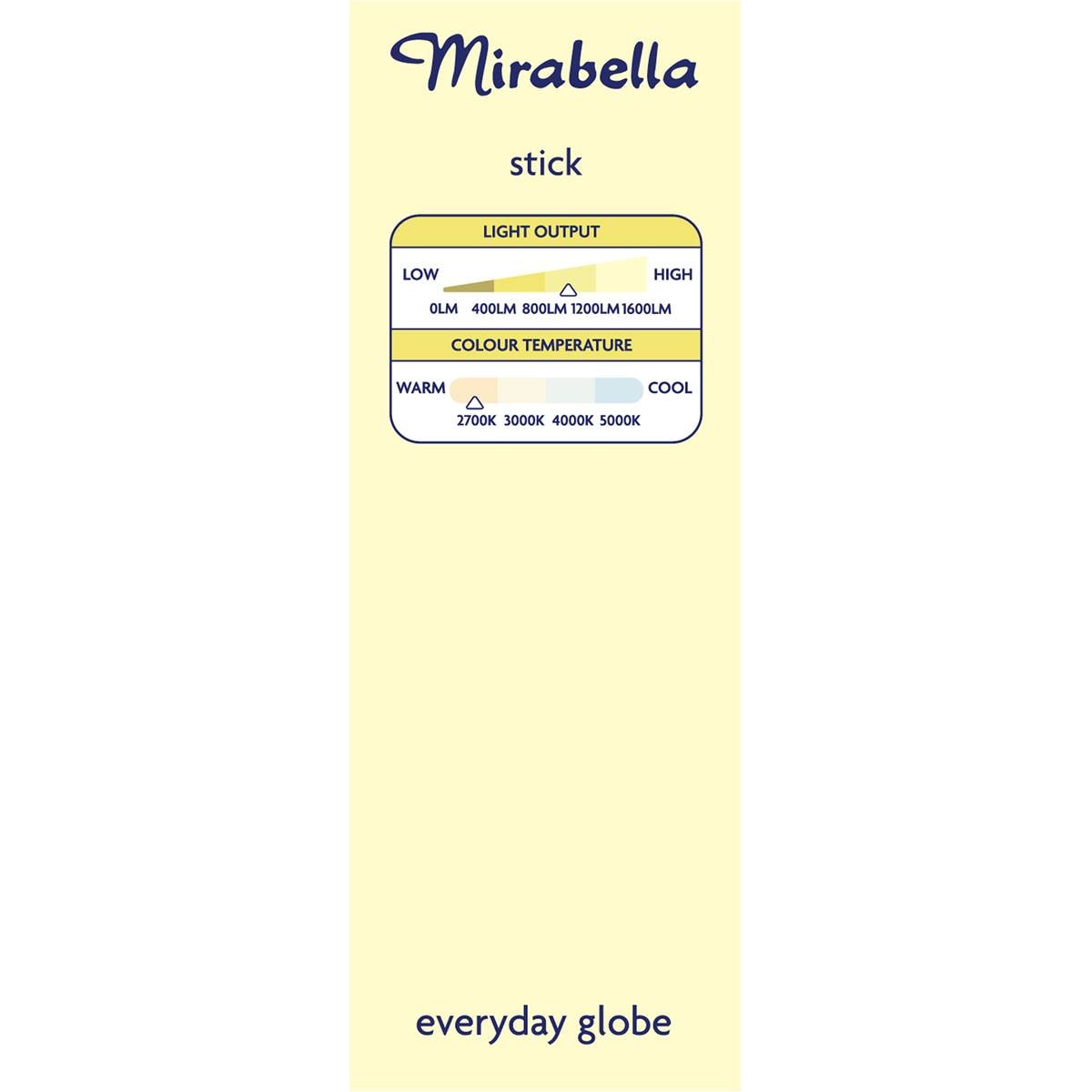 Mirabella Led Stick T45 11w 1055lm Edison Screw Warm White Globe Each ...