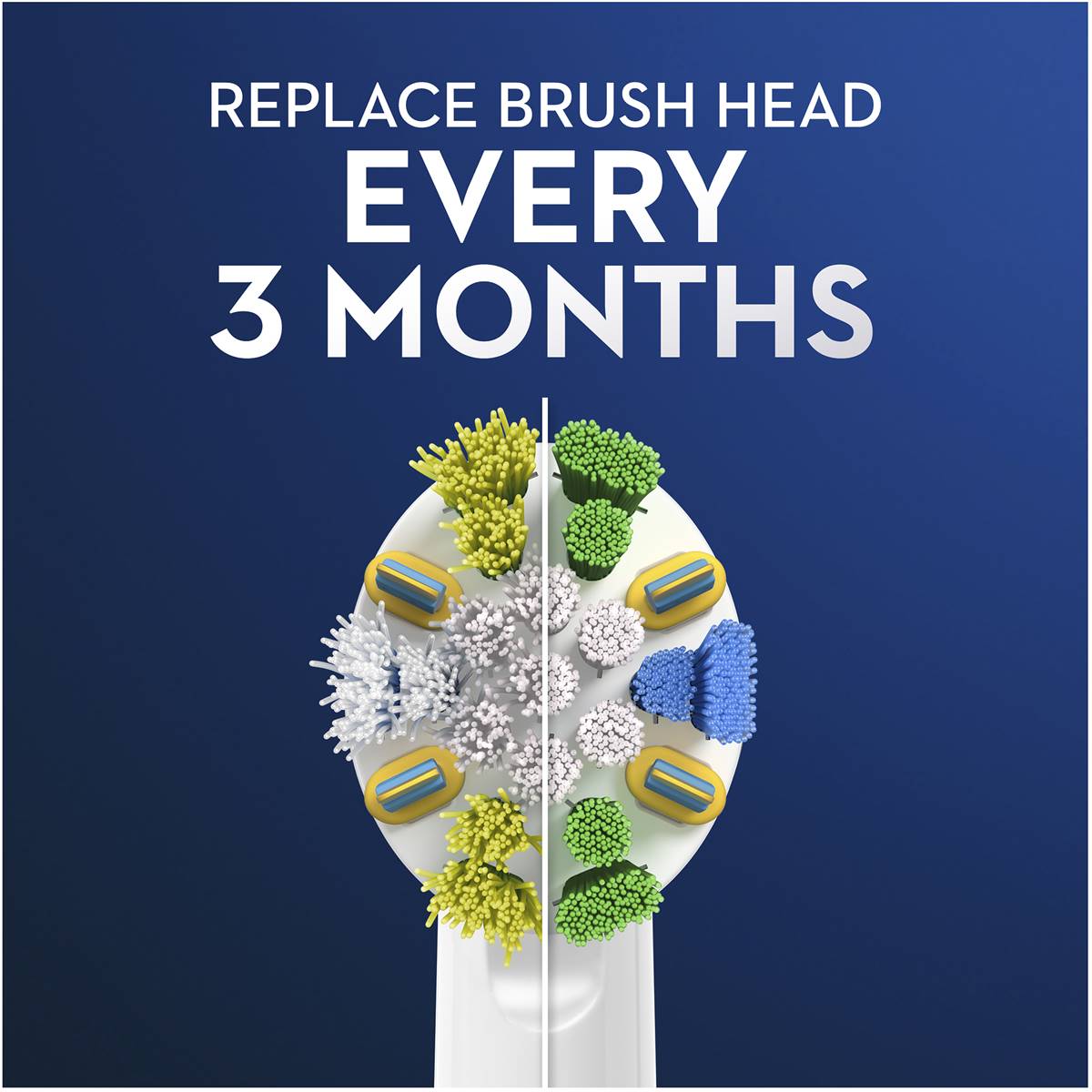 Oral B Floss Action Clean White Electric Toothbrush Refills 3 Pack ...