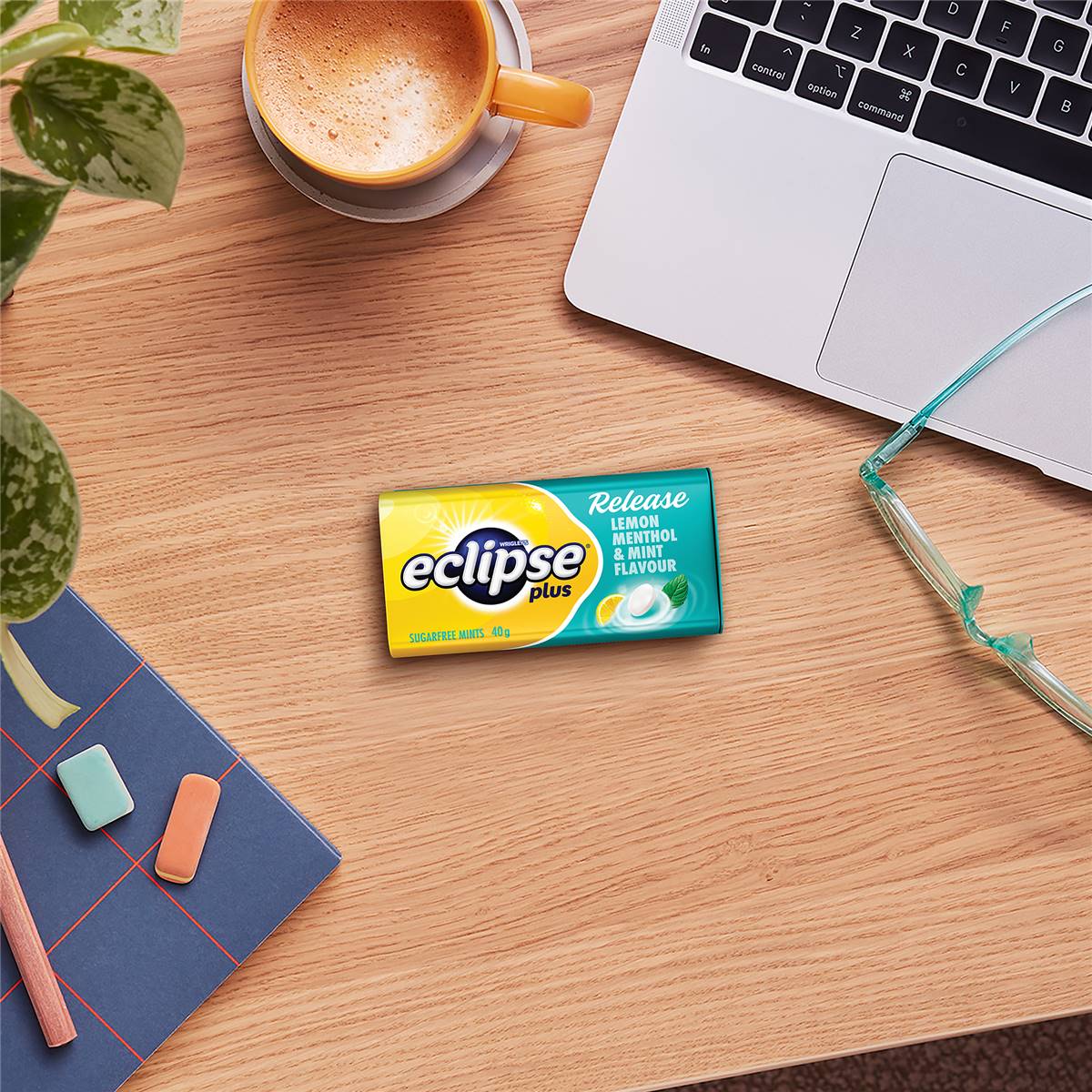 Eclipse Plus Lemon Menthol & Mint Sugar Free Mints Tin 40g | Woolworths