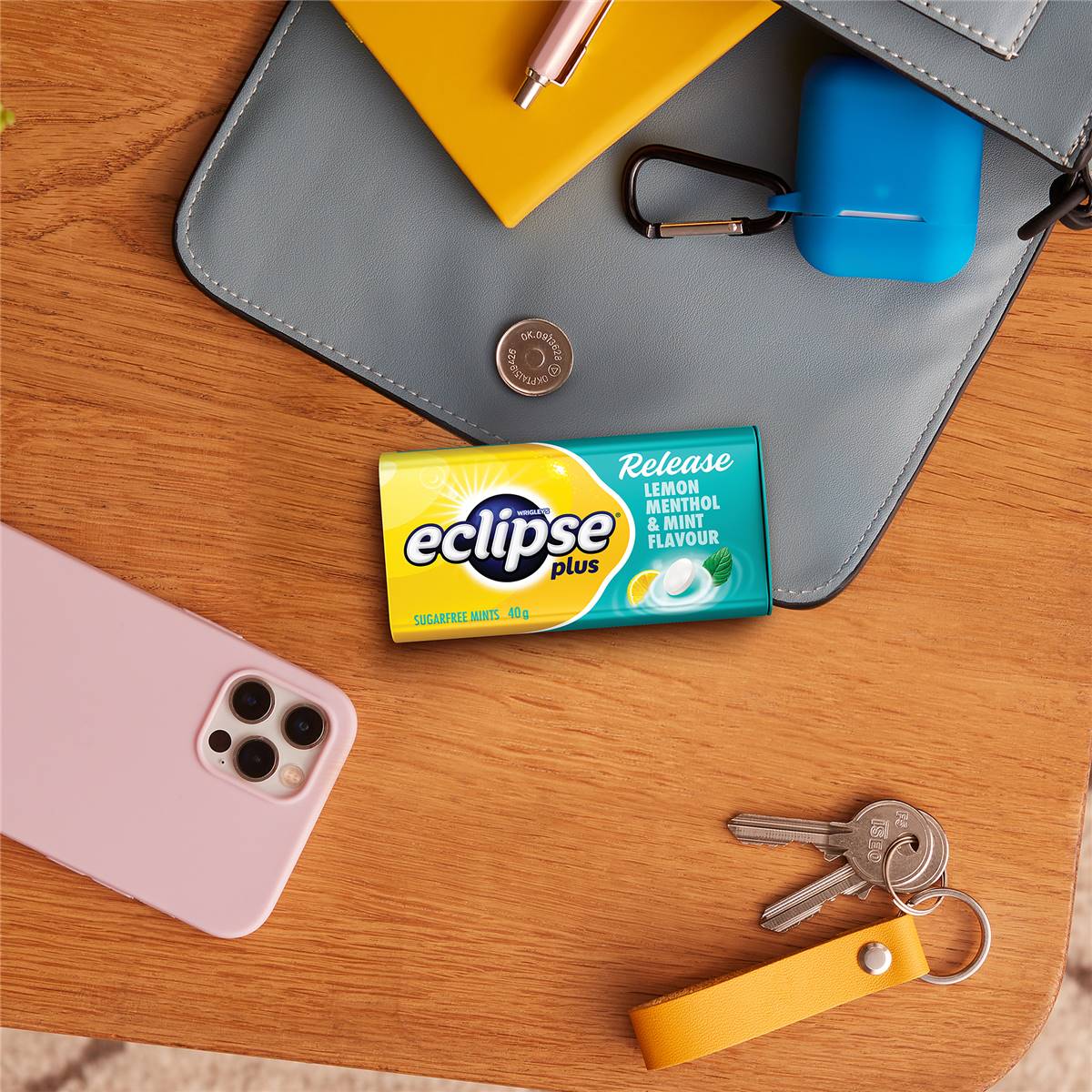 Eclipse Plus Lemon Menthol & Mint Sugar Free Mints Tin 40g | Woolworths