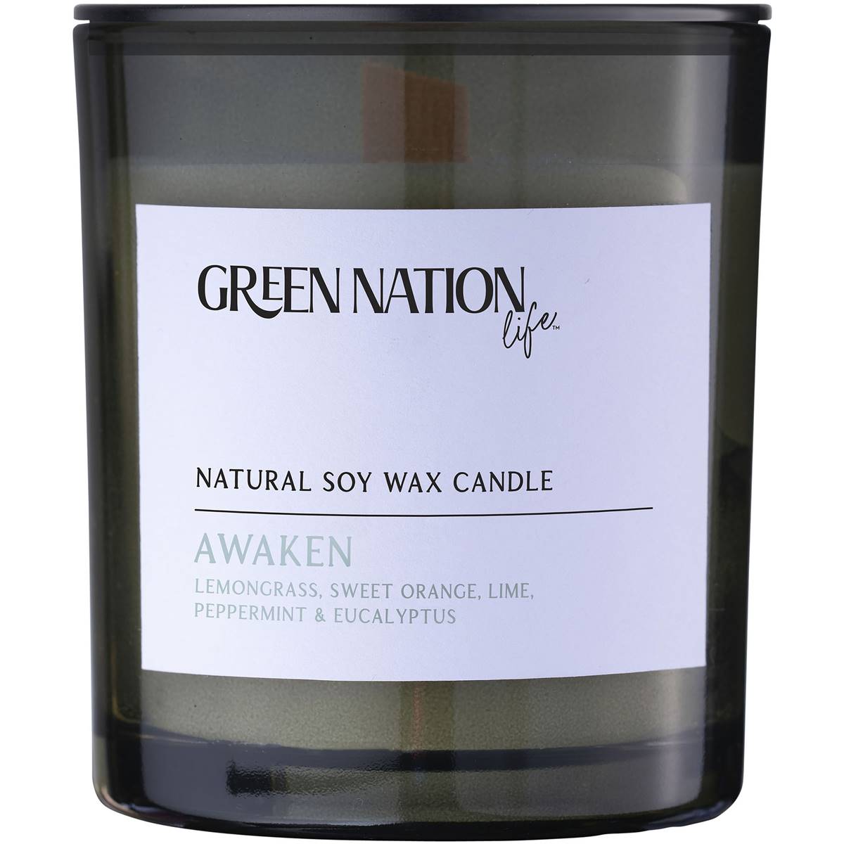 Green Nation Life Awaken Natural Soy Wax Candle 300g | Woolworths