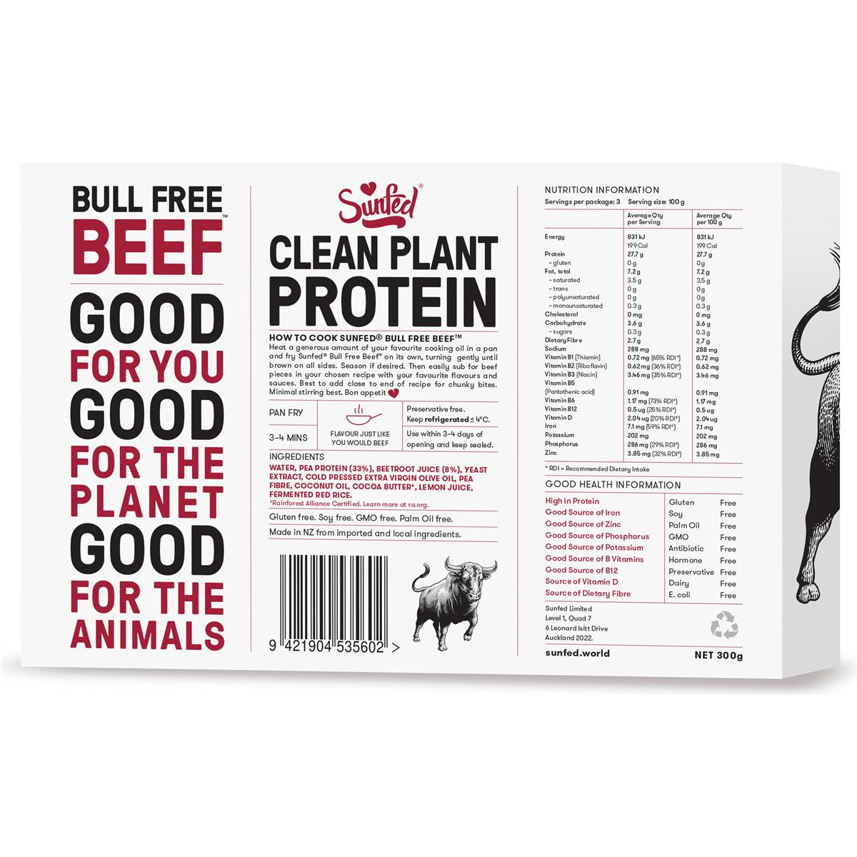 Sunfed Bull Free Beef Raw Diced 300g | Woolworths