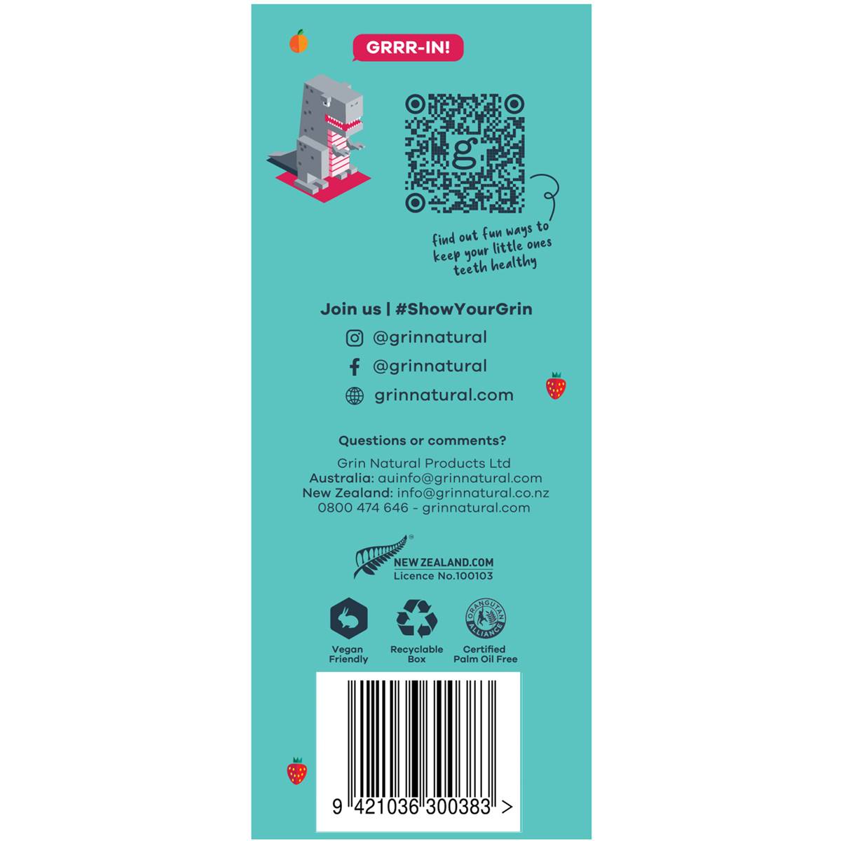 Grin Kids Oral Care Starter Pack Each | Woolworths