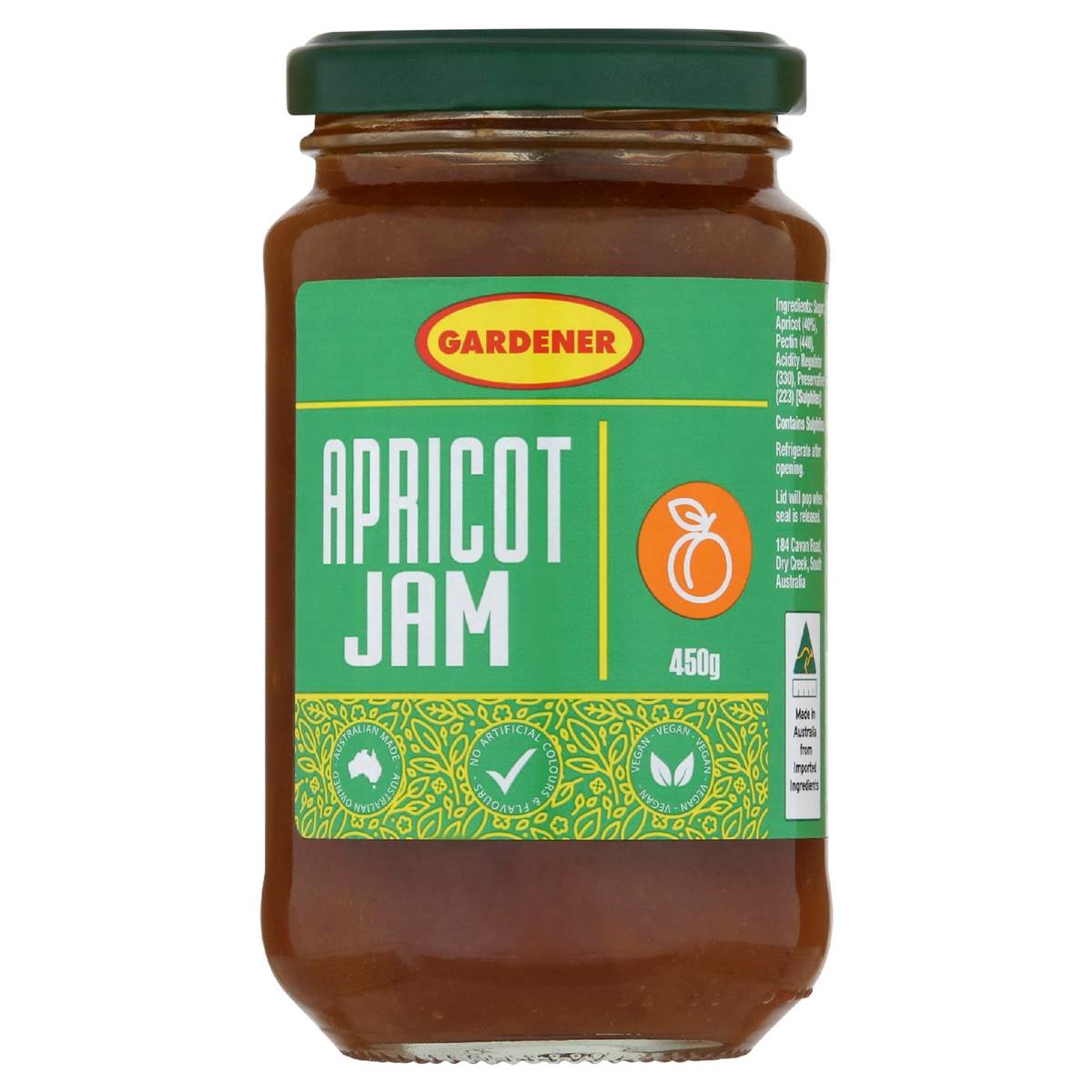 Gardener Apricot Jam 450g | Woolworths