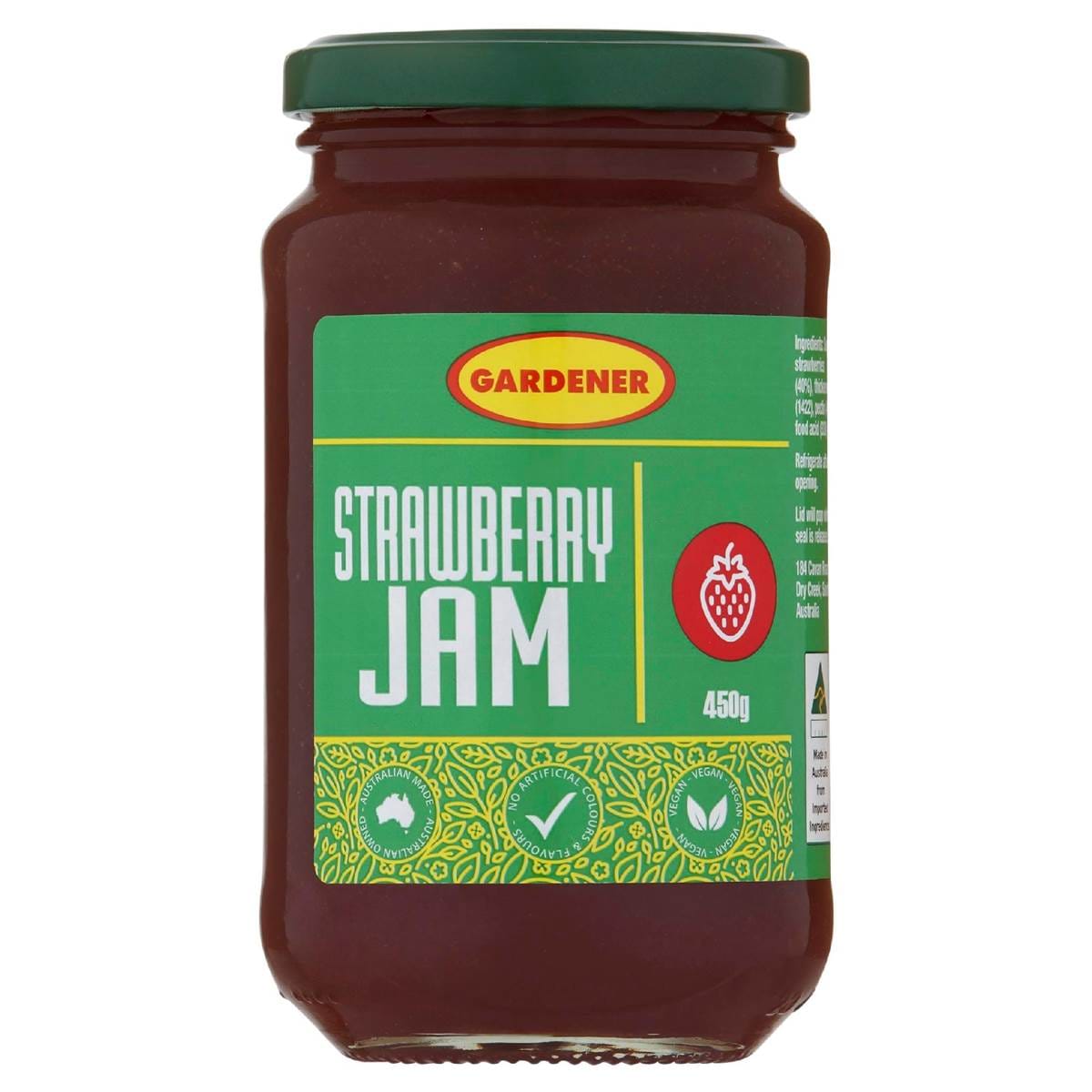 Gardener Strawberry Jam 450g | Woolworths
