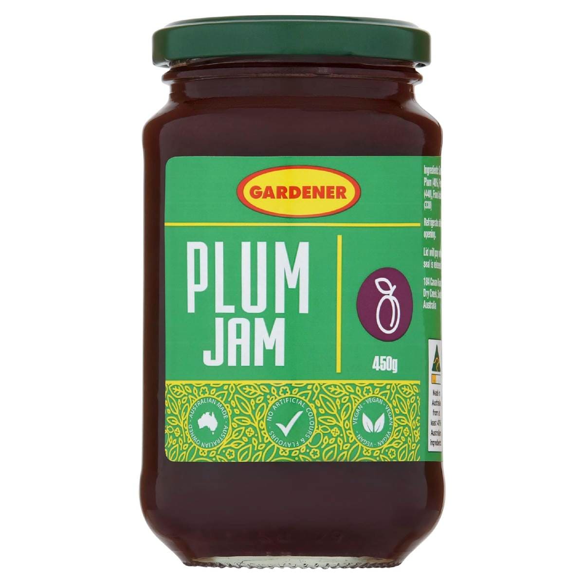 Gardener Plum Jam 450g | Woolworths
