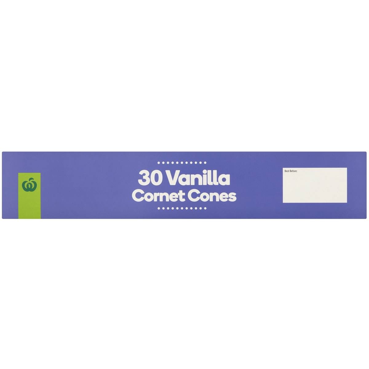 Woolworths Vanilla Cornet Cones 30 Pack | Woolworths