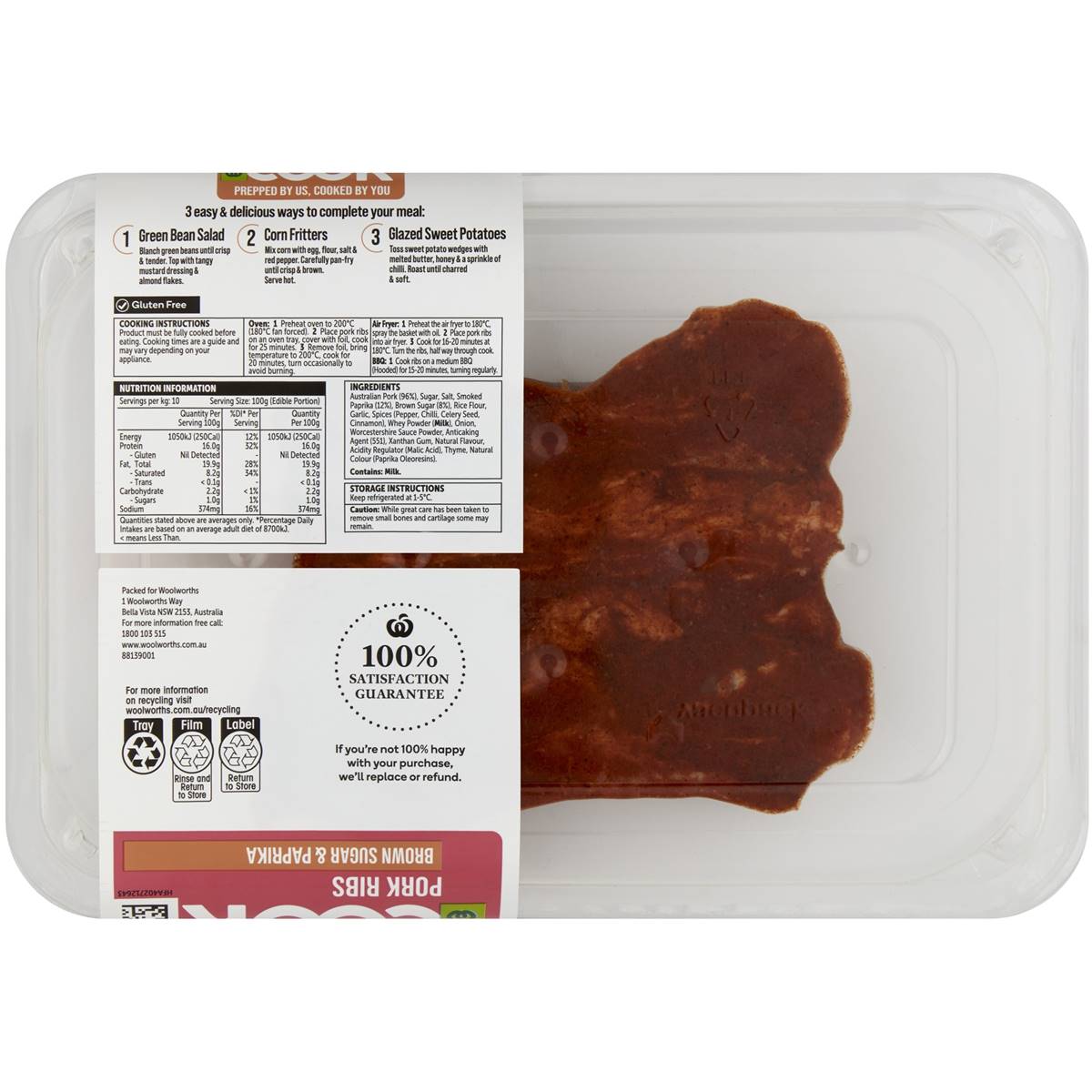 Woolworths Cook Pork Ribs Per Kg | Woolworths
