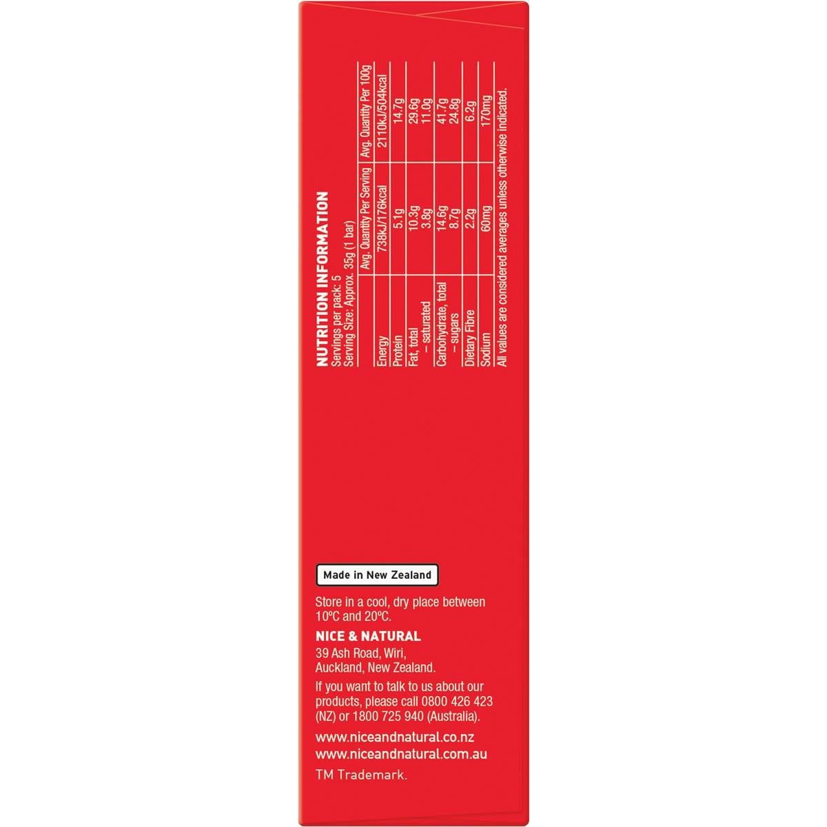 Nice & Natural Peanut Butter & Jelly Bars 175g | Woolworths