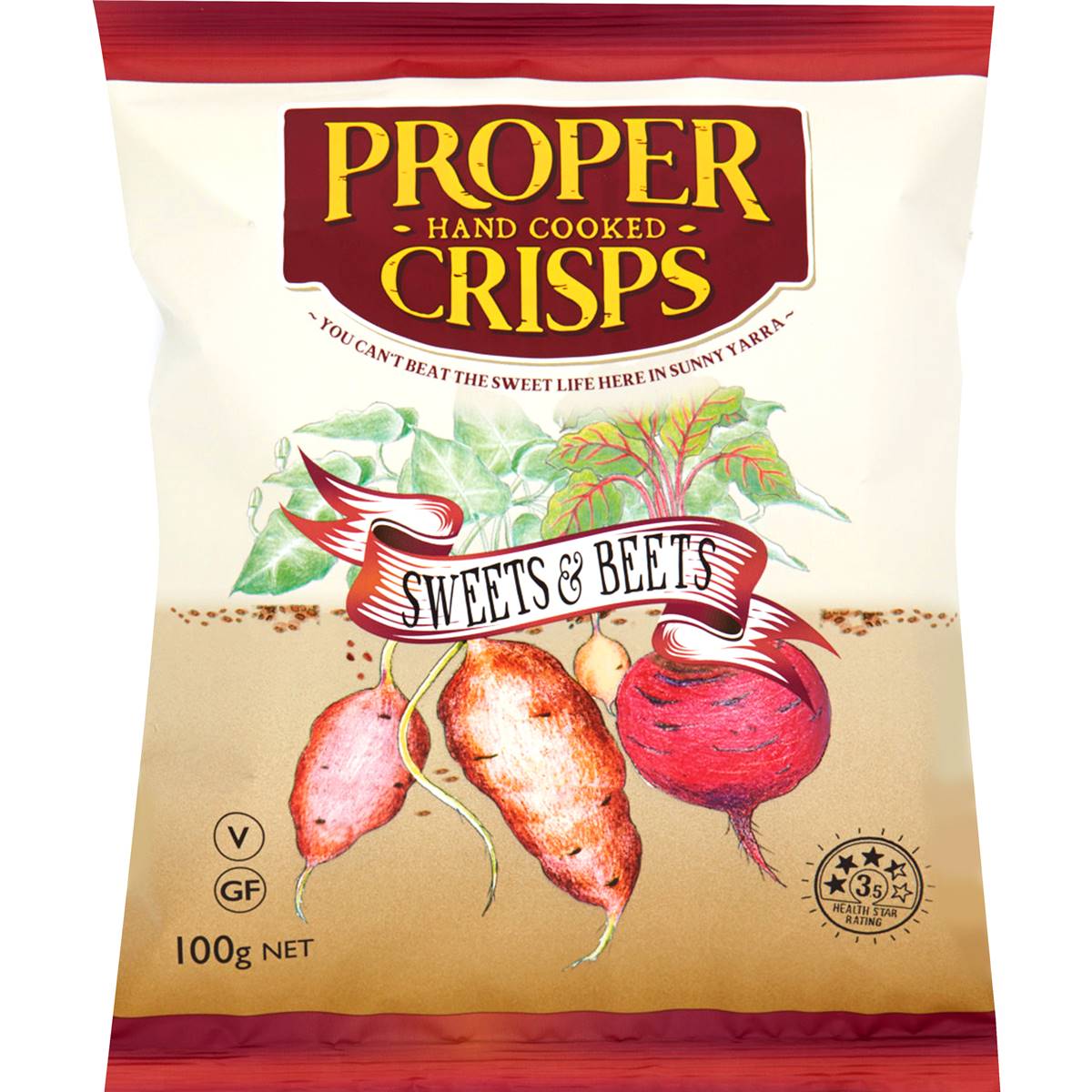 Proper Crisps Sweets & Beets 100g | Woolworths