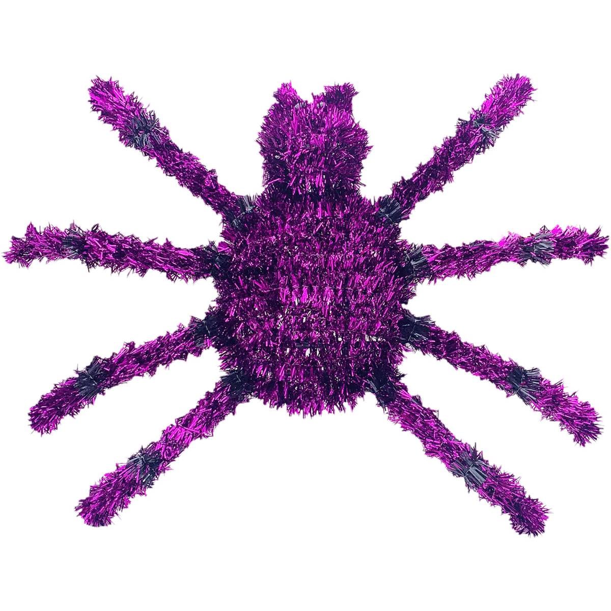 Halloween Tinsel Spider Each | Woolworths