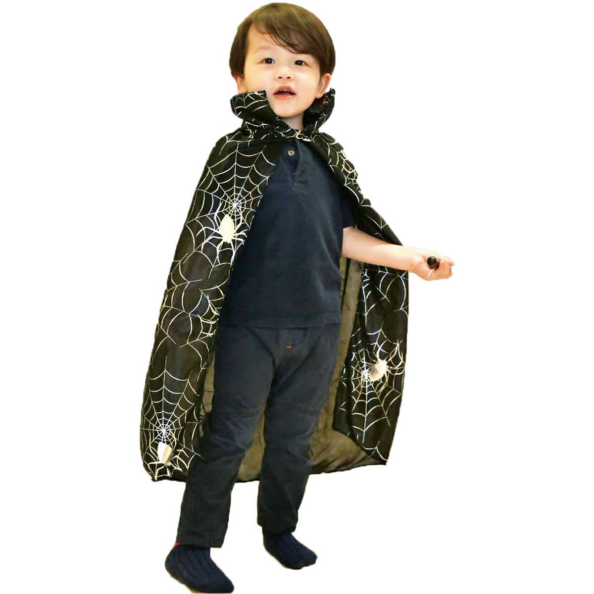 Halloween Kids Cape Silver Each | Woolworths