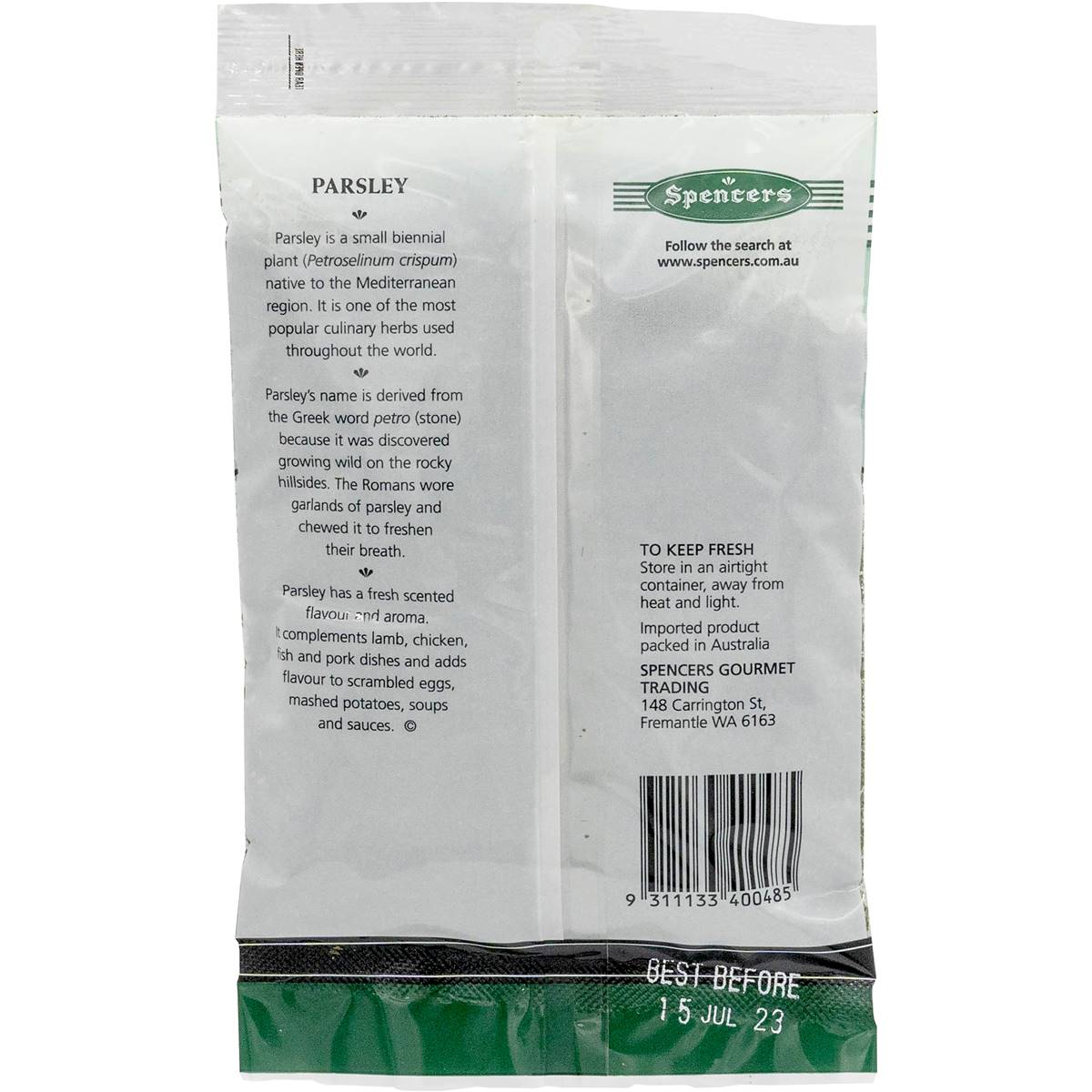 Spencers Parsley Sachet 35g | Woolworths