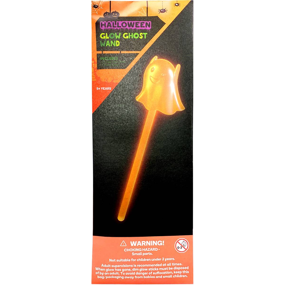 Halloween Glow Wand Ghost Each | Woolworths Halloween Glow Wand Ghost Each | Woolworths