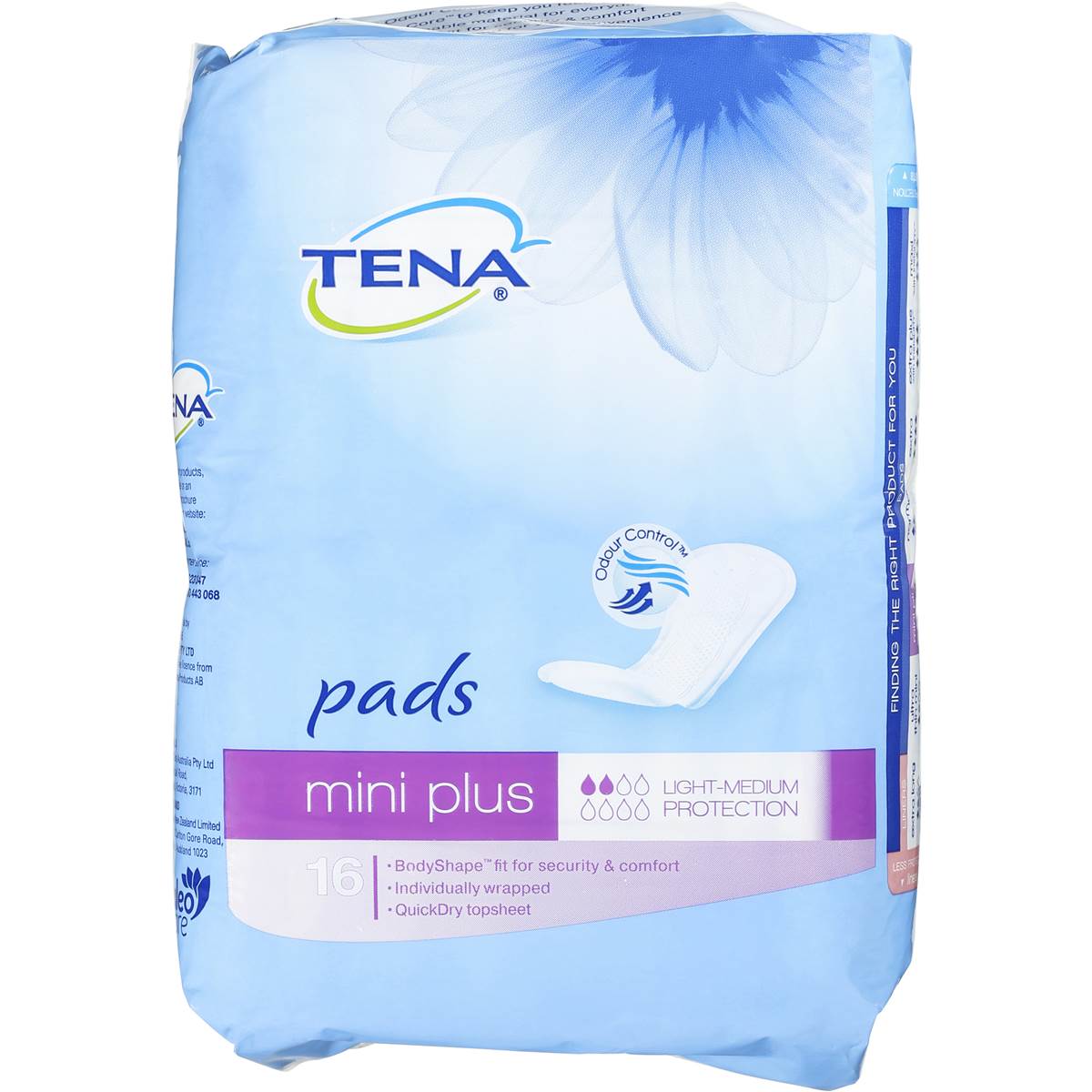Tena Lady Pads Mini Plus 16pk | Woolworths