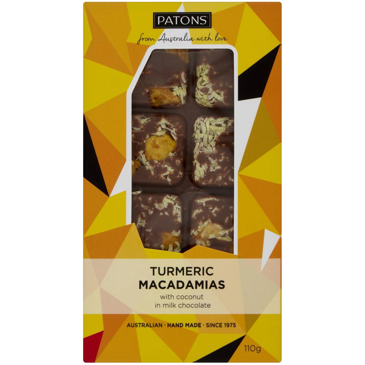 Paton's Turmeric Macadamias Chocolate Bar 110g | Woolworths