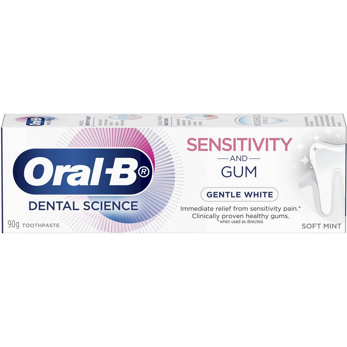 Oral-b Sensitivity & Gum Gentle White Soft Mint Toothpaste 90g | Woolworths