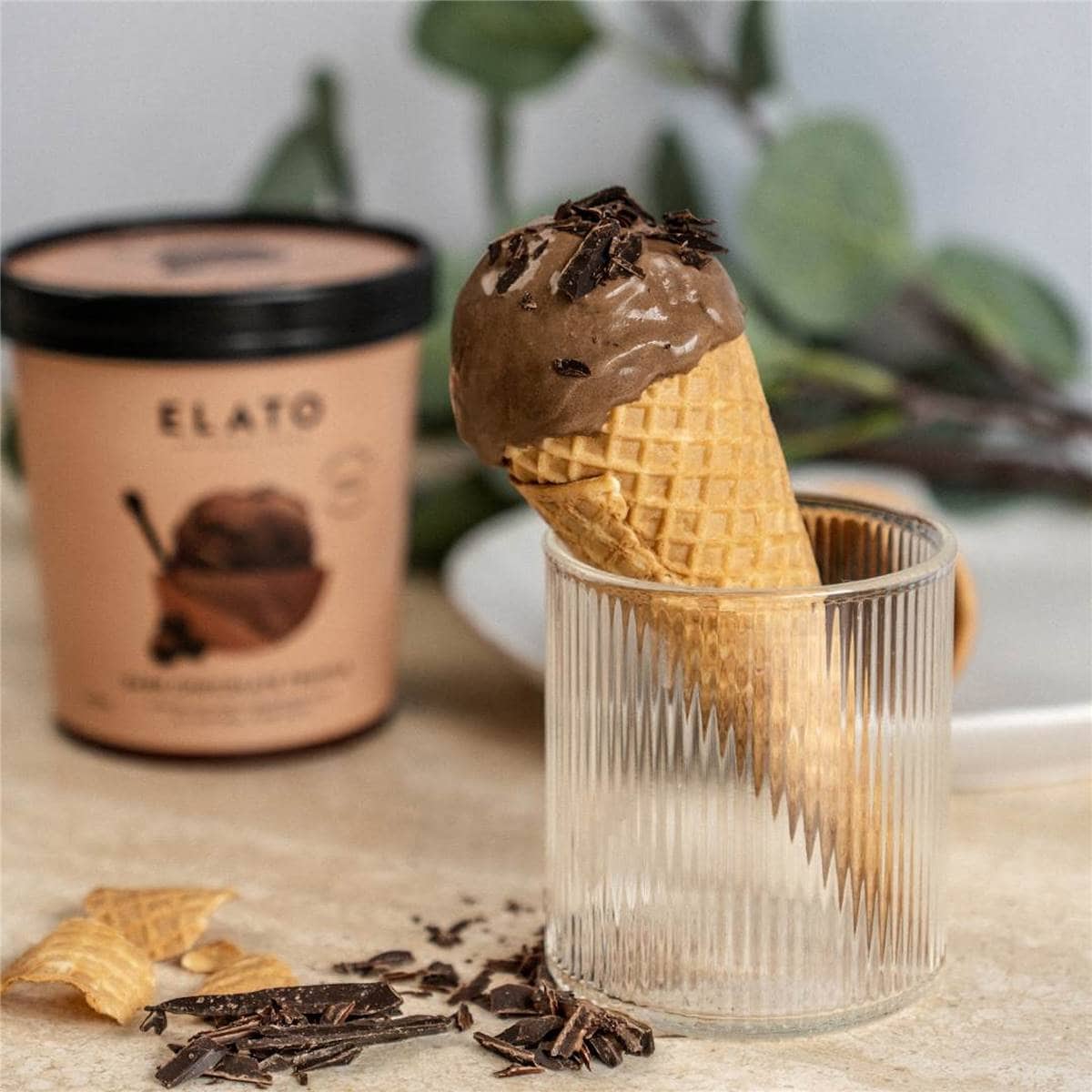 Elato Artisanal Vegan Gelato Dark Chocolate Truffle 475ml | Woolworths