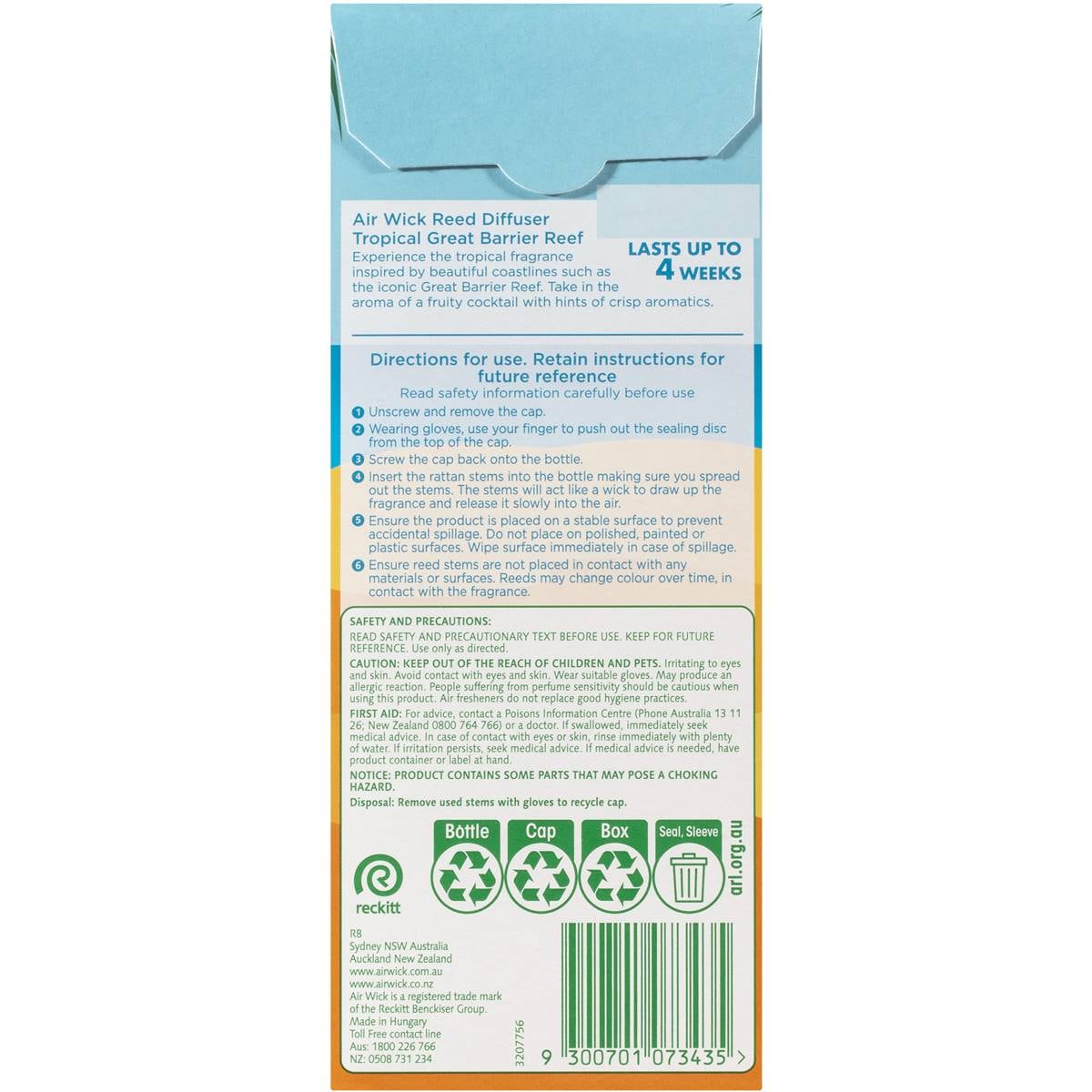 Air Wick Pure Tropical Great Barrier Reef Reed Diffuser 30ml | Woolworths