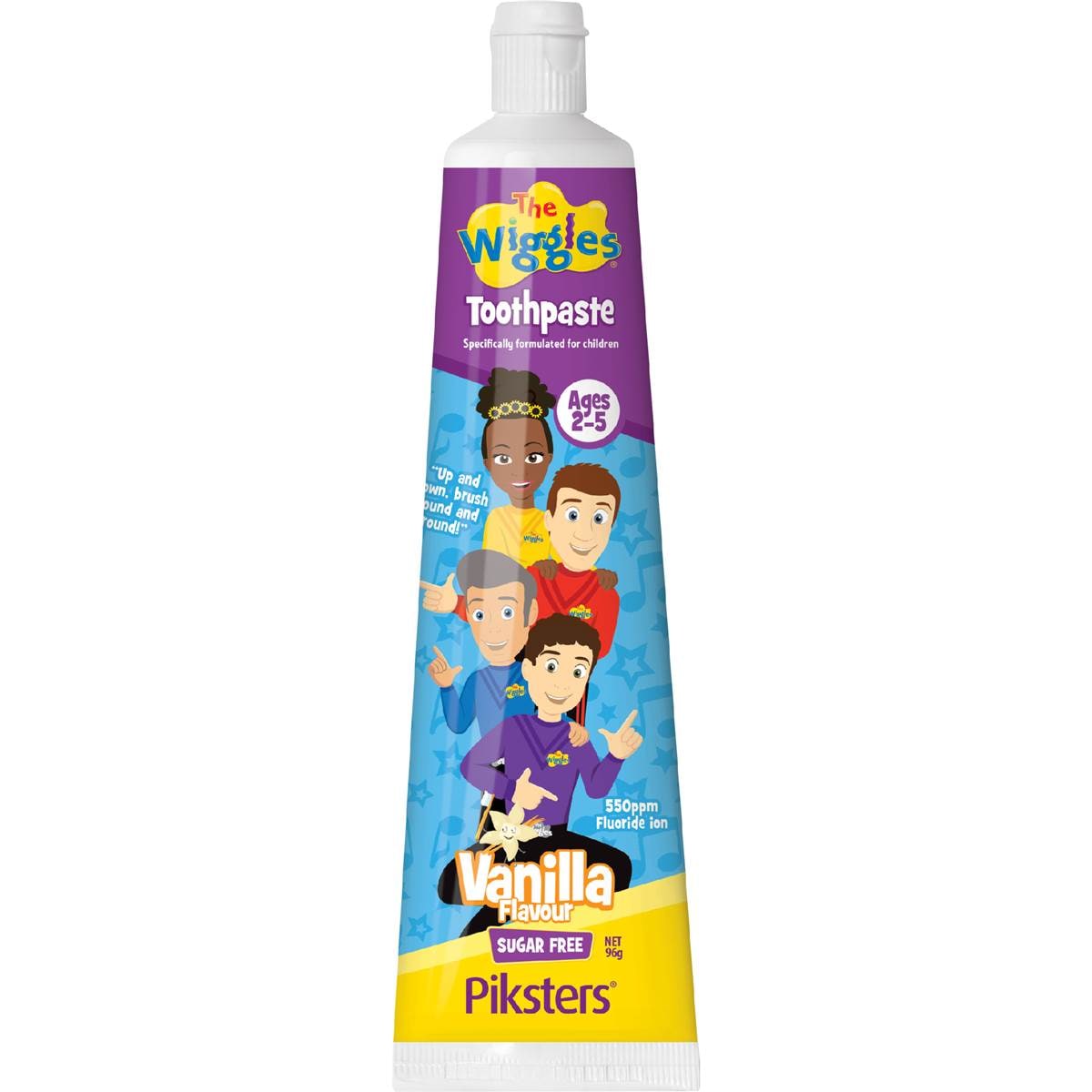 The Wiggles Toothpaste Vanilla Flavour Sugar Free 2-5 Years 96g ...