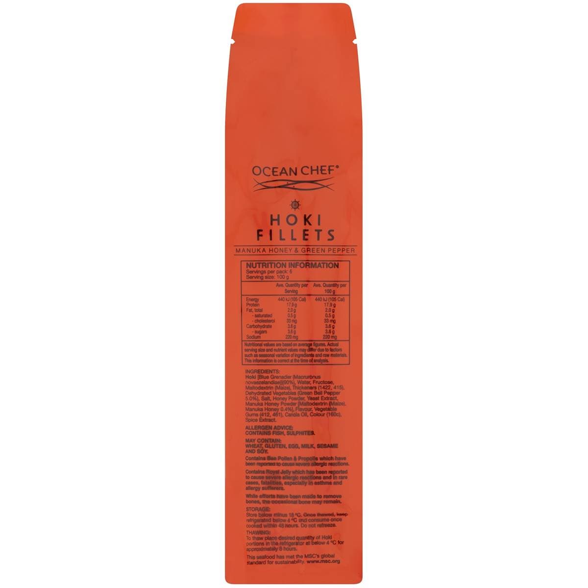 Ocean Chef Hoki Fillets Manuka Honey & Green Pepper 600g | Woolworths