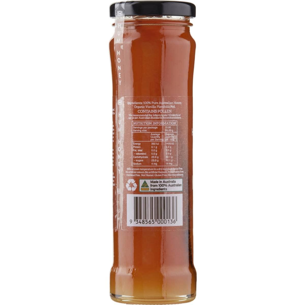 Hum Honey Cold Fusion Organic Vanilla Bean Honey 280g | Woolworths