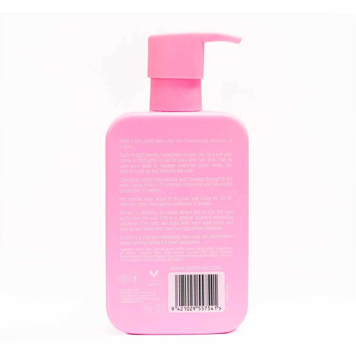 Brite Shampoo Color Pastel Pink 300ml | Woolworths