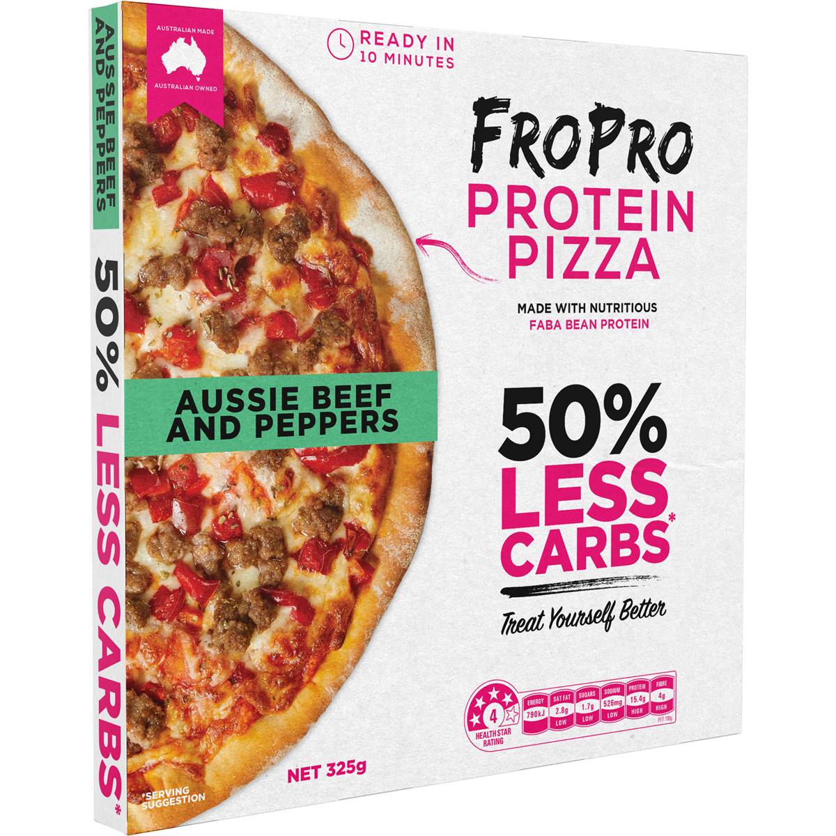 Fropro Protein Pizza Italian Beef & Peppers 325g | Woolworths