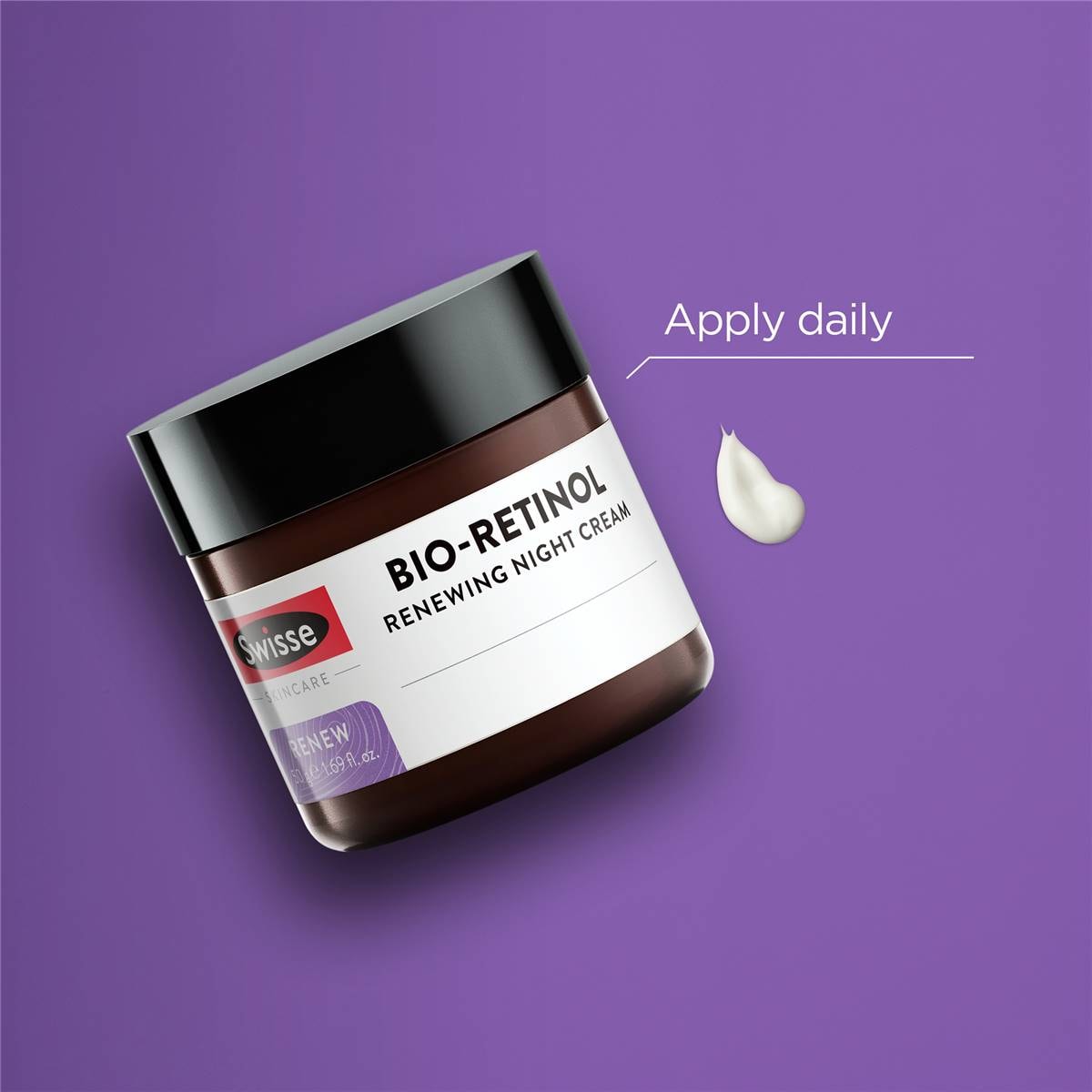 Swisse Skincare Bioretinol Renewing Night Cream Targets Aging Skin 50g ...