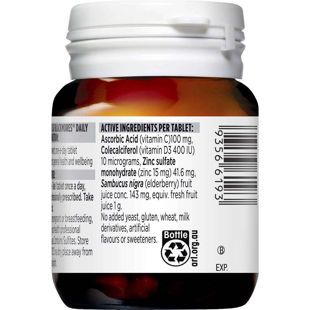 Blackmores Daily Immune Action D & Zinc Tablets 30 Pack | Woolworths