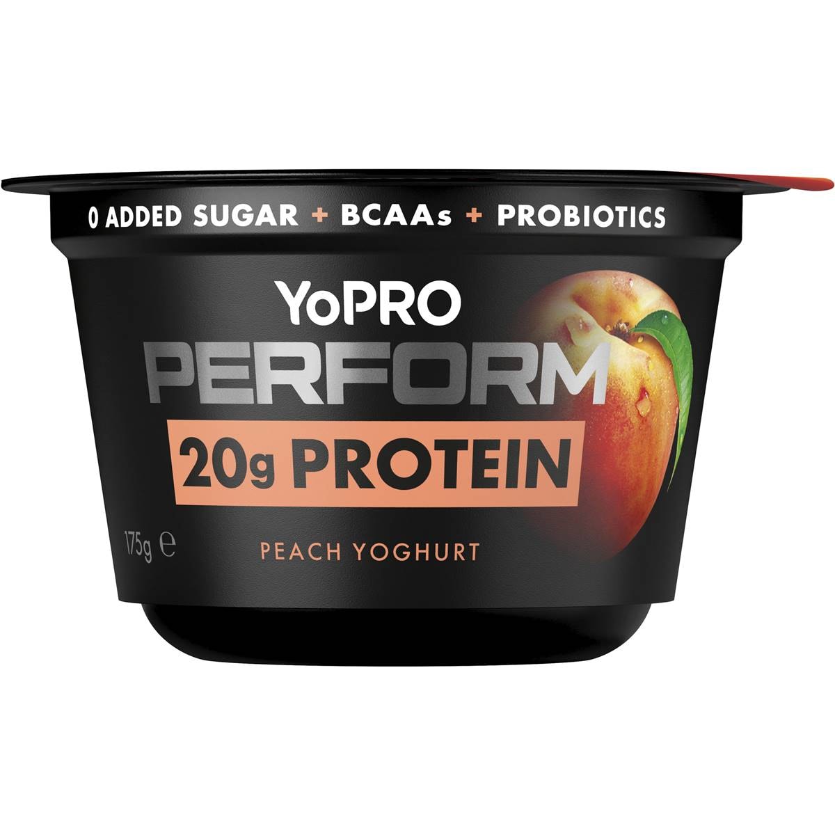 Yopro Perform High Protein Yoghurt No Added Sugar Peach 175g | Woolworths