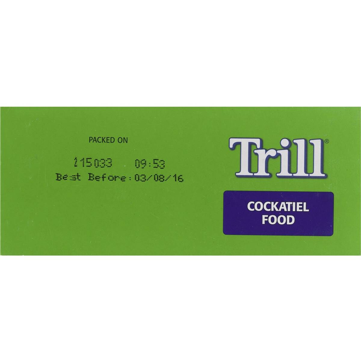 Trill Bird Food Cockatiel 2kg | Woolworths