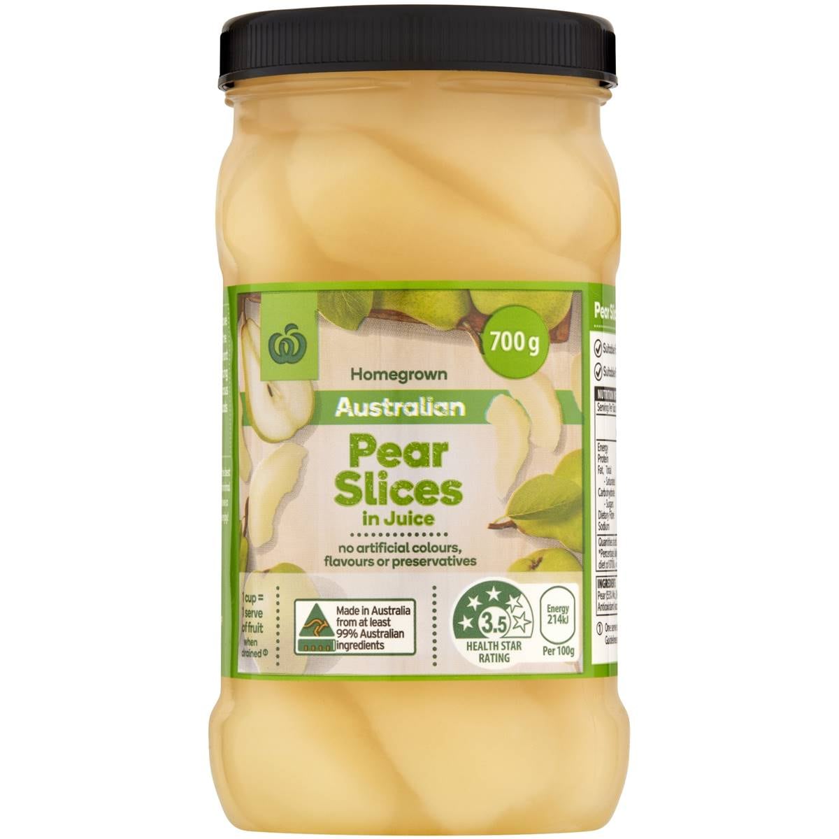 Woolworths Pear Slices In Juice 700g | Woolworths