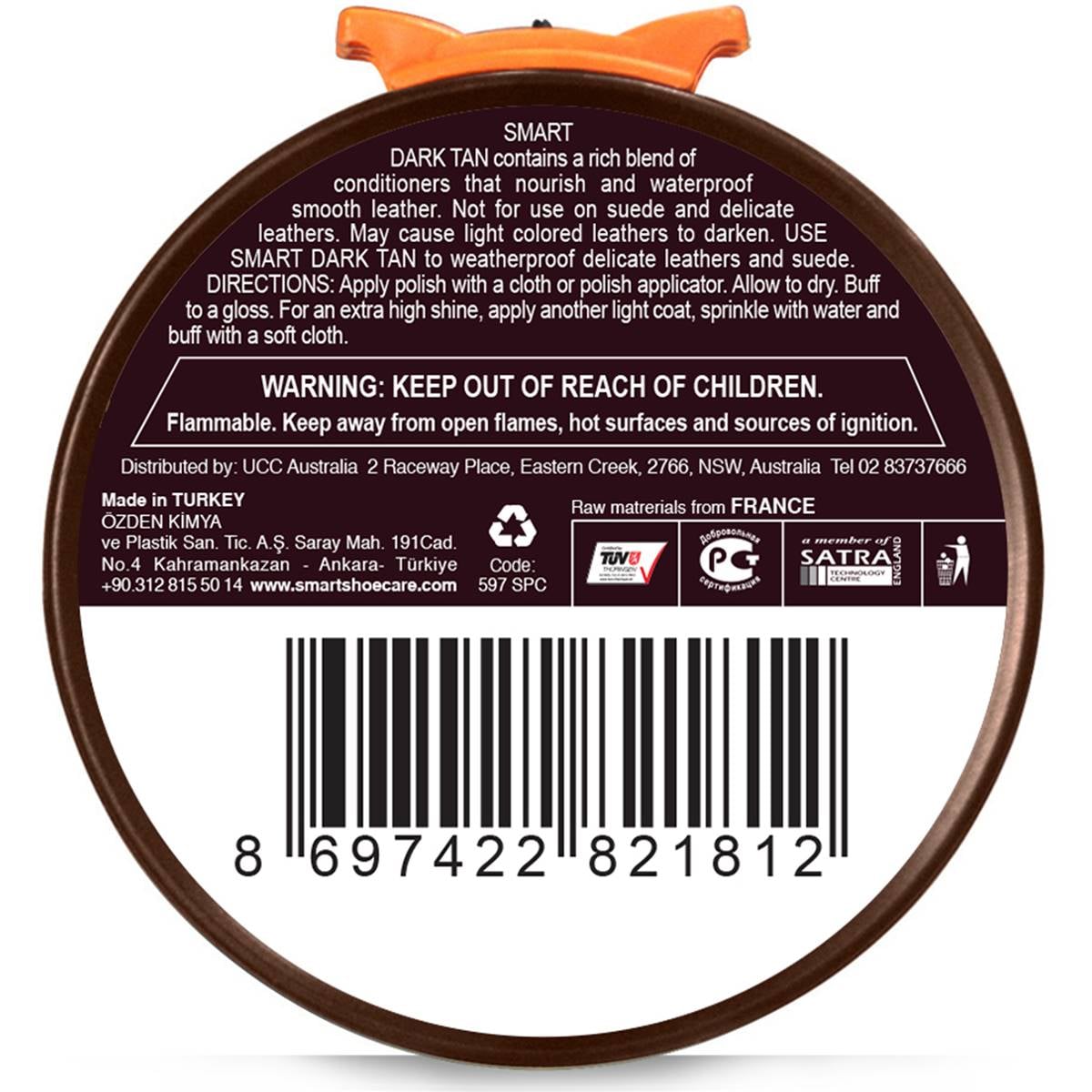 Smart Smart Shoe Polish Paste Dark Tan 50g | Woolworths