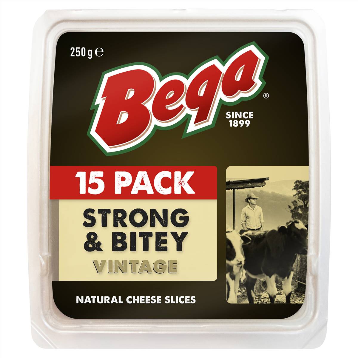 Bega Strong & Bitey Vintage Slices 15 Pack | Woolworths