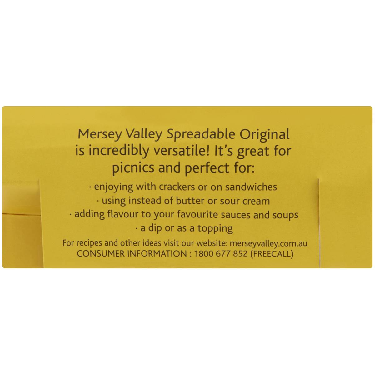 Mersey Valley Original Spreadable Cheddar Cheese 150g | Woolworths