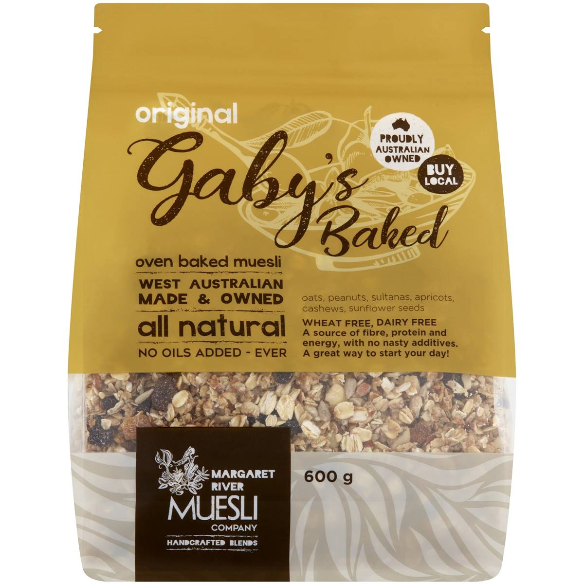Gaby's Baked Muesli Original 600g | Woolworths