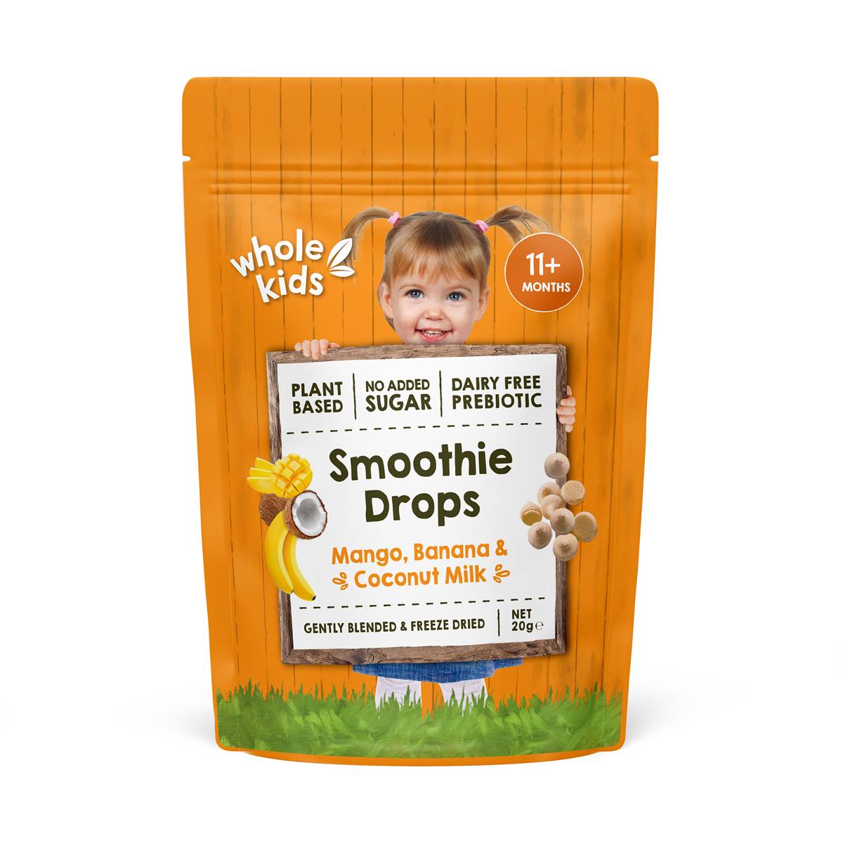 Whole Kids Smoothie Drops Mango, Banana & Coconut Milk 20g | Woolworths