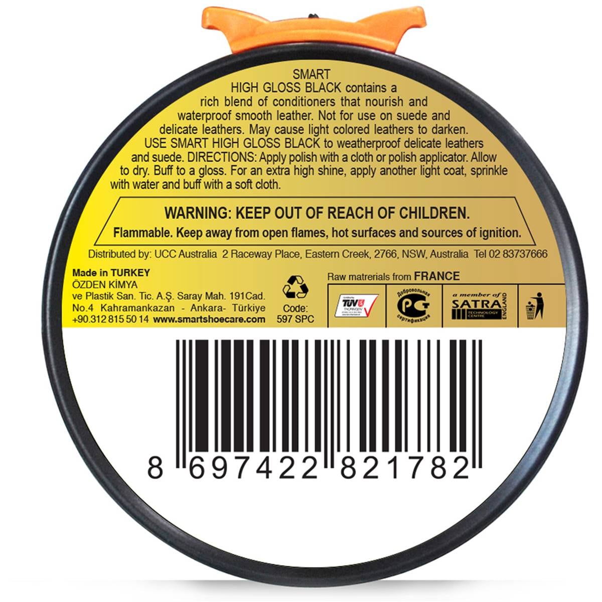 Smart Smart Shoe Polish Paste High Gloss Black 50g | Woolworths