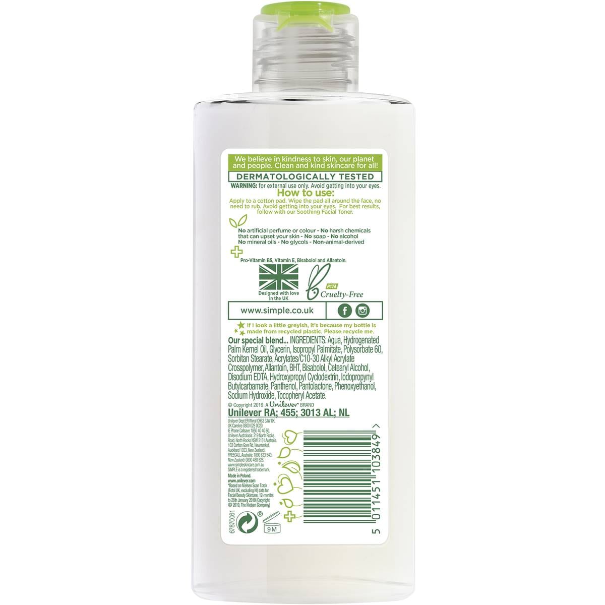 Simple Kind To Skin Cleansing Lotion Purifying 200ml | Woolworths