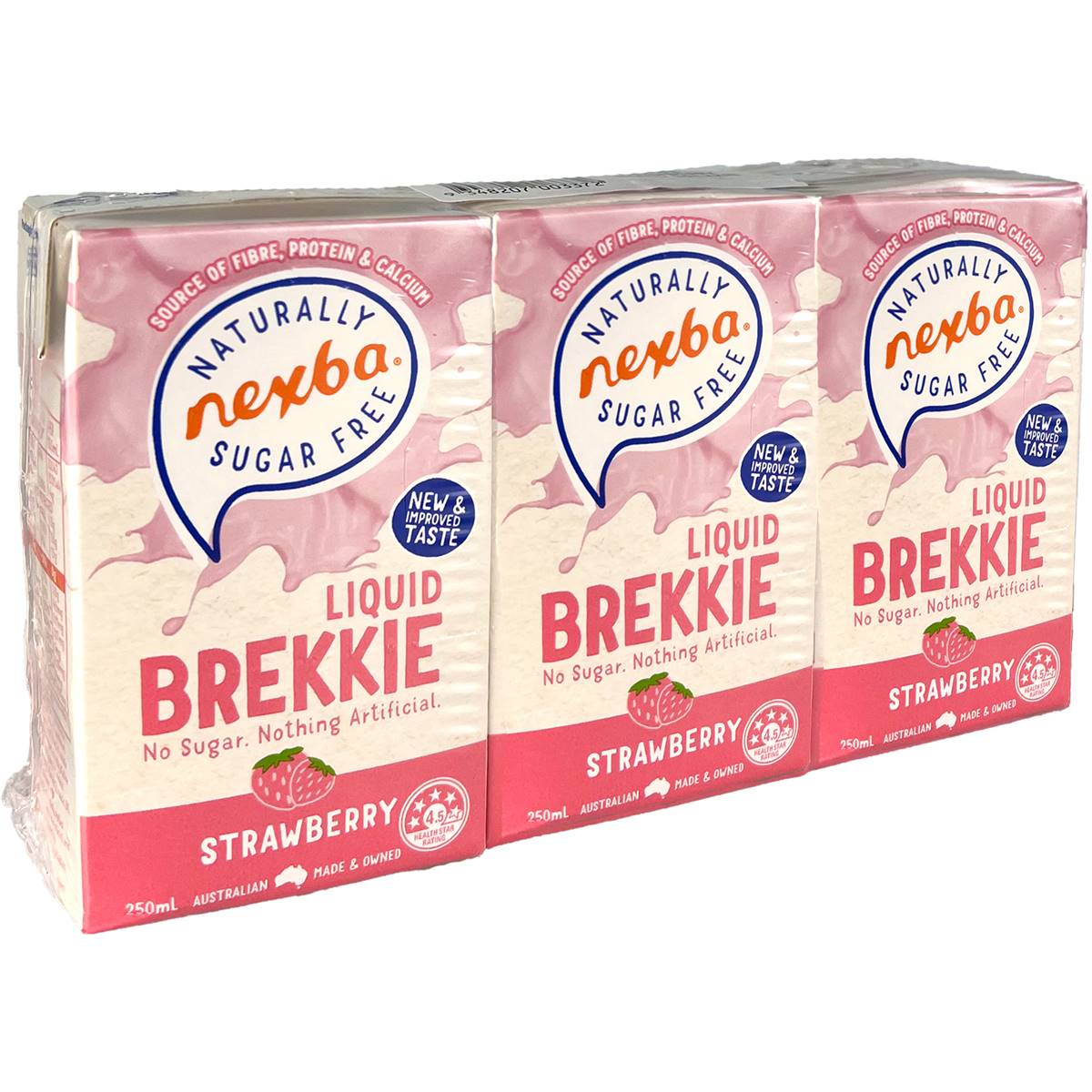 Nexba Liquid Brekkie Strawberry 3 Pack | Woolworths