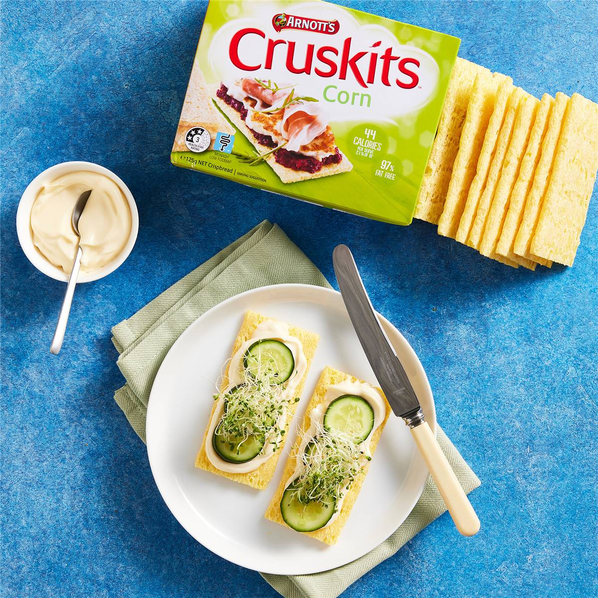 Arnott's Cruskits Crispbreads Corn 125g | Woolworths