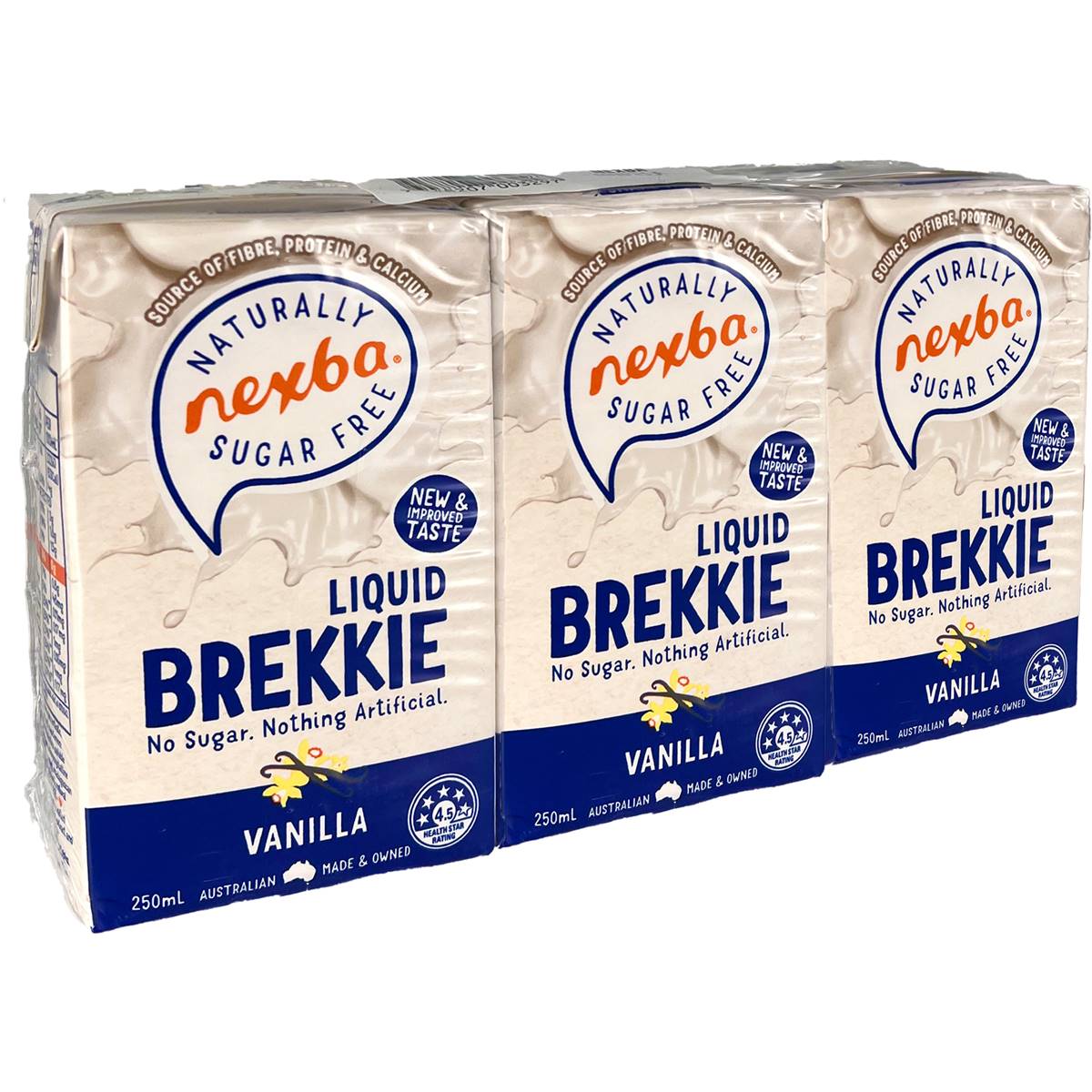 Nexba Liquid Brekkie Vanilla 3 Pack | Woolworths