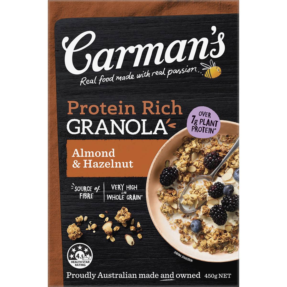 Carman's Granola Protein Rich Almond & Hazelnut 450g | Woolworths