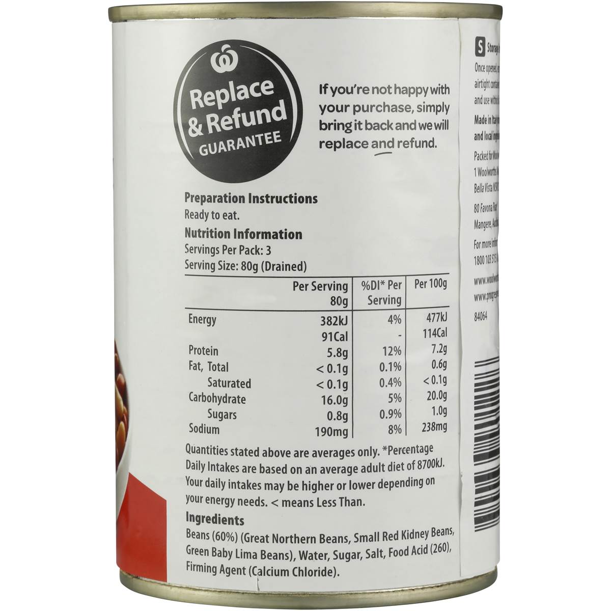 Homebrand Beans Three Mix 400g | Woolworths