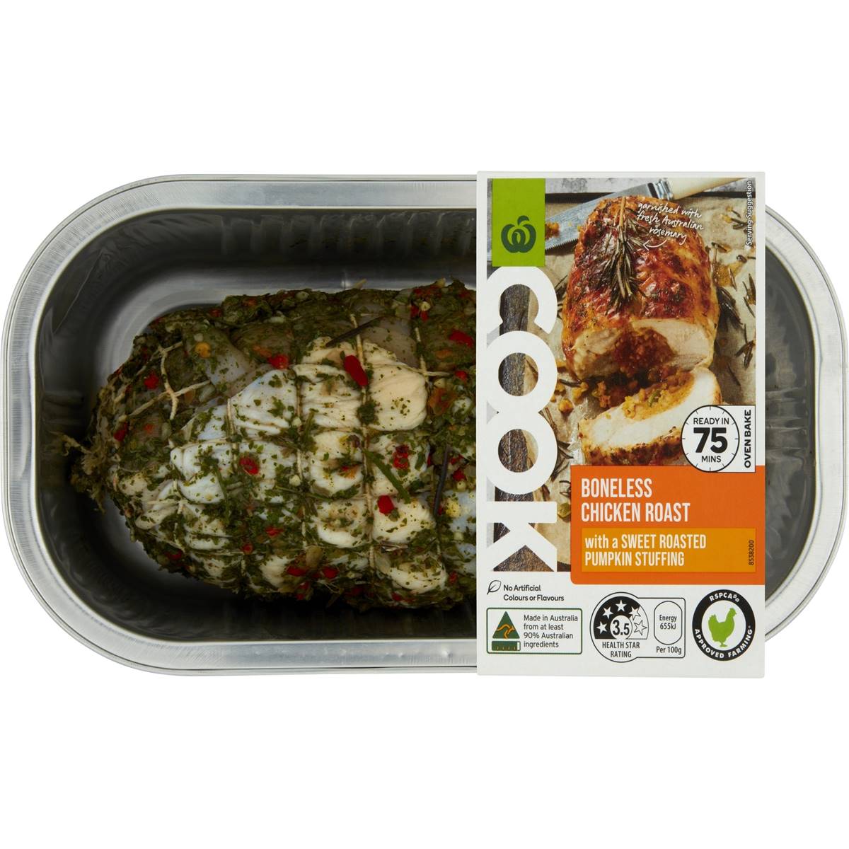 Woolworths Cook Boneless Chicken With Sweet Roasted Pumpkin Stuffing ...