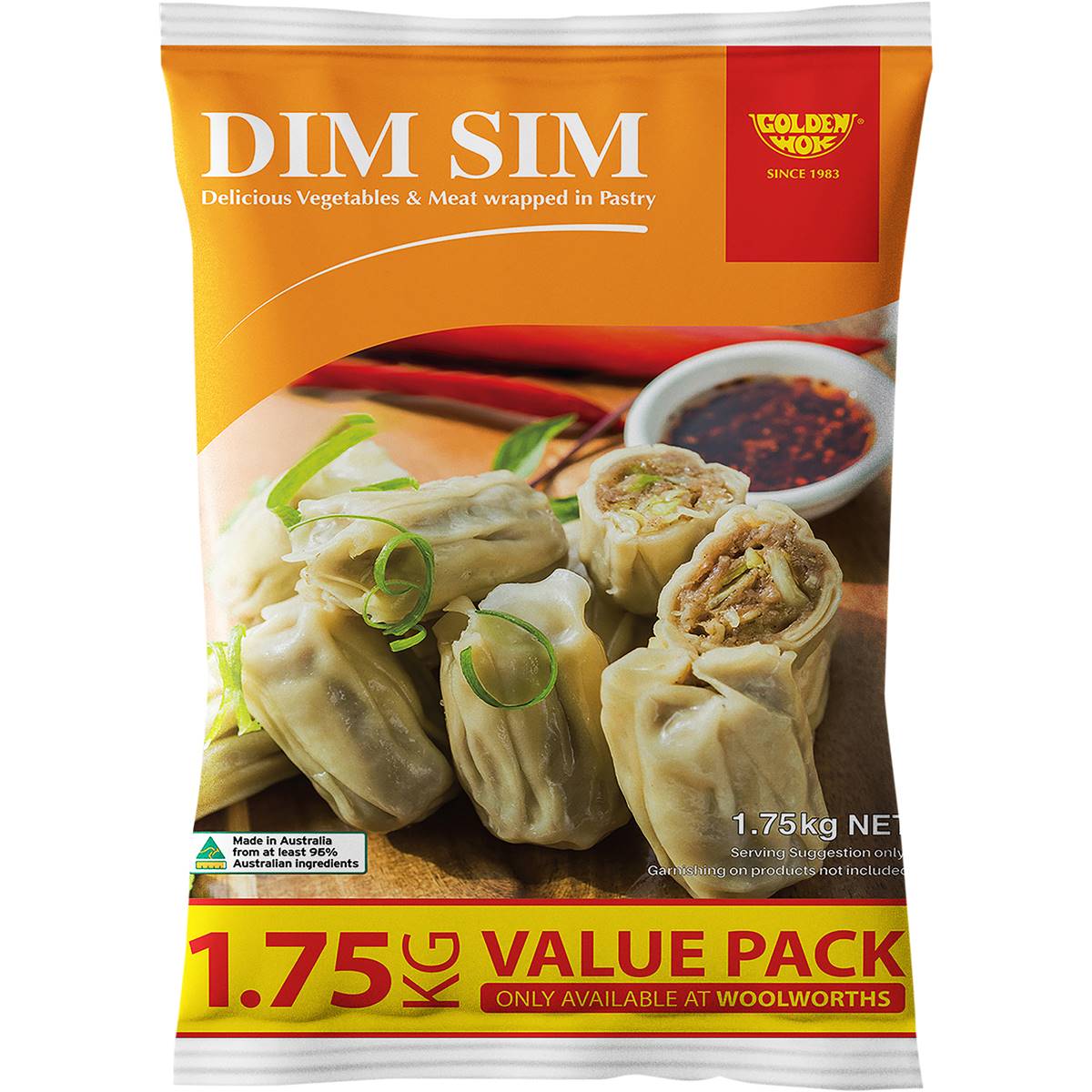 Golden Wok Asian Dim Sims Bonus Pack 35pk 1.75kg | Woolworths