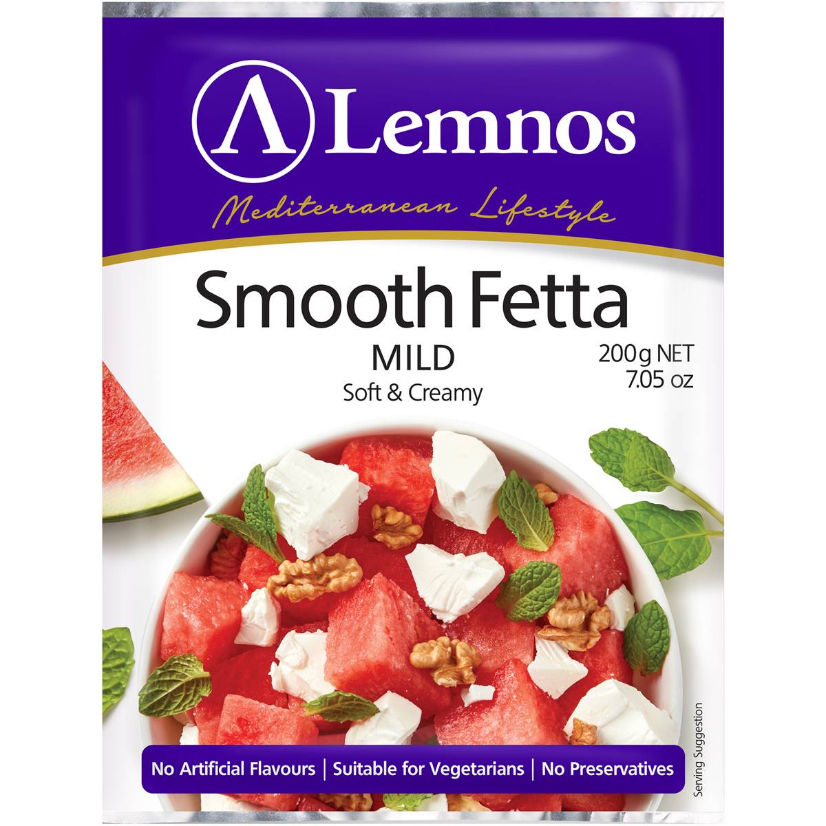 Lemnos Smooth Fetta Cheese 200g | Woolworths