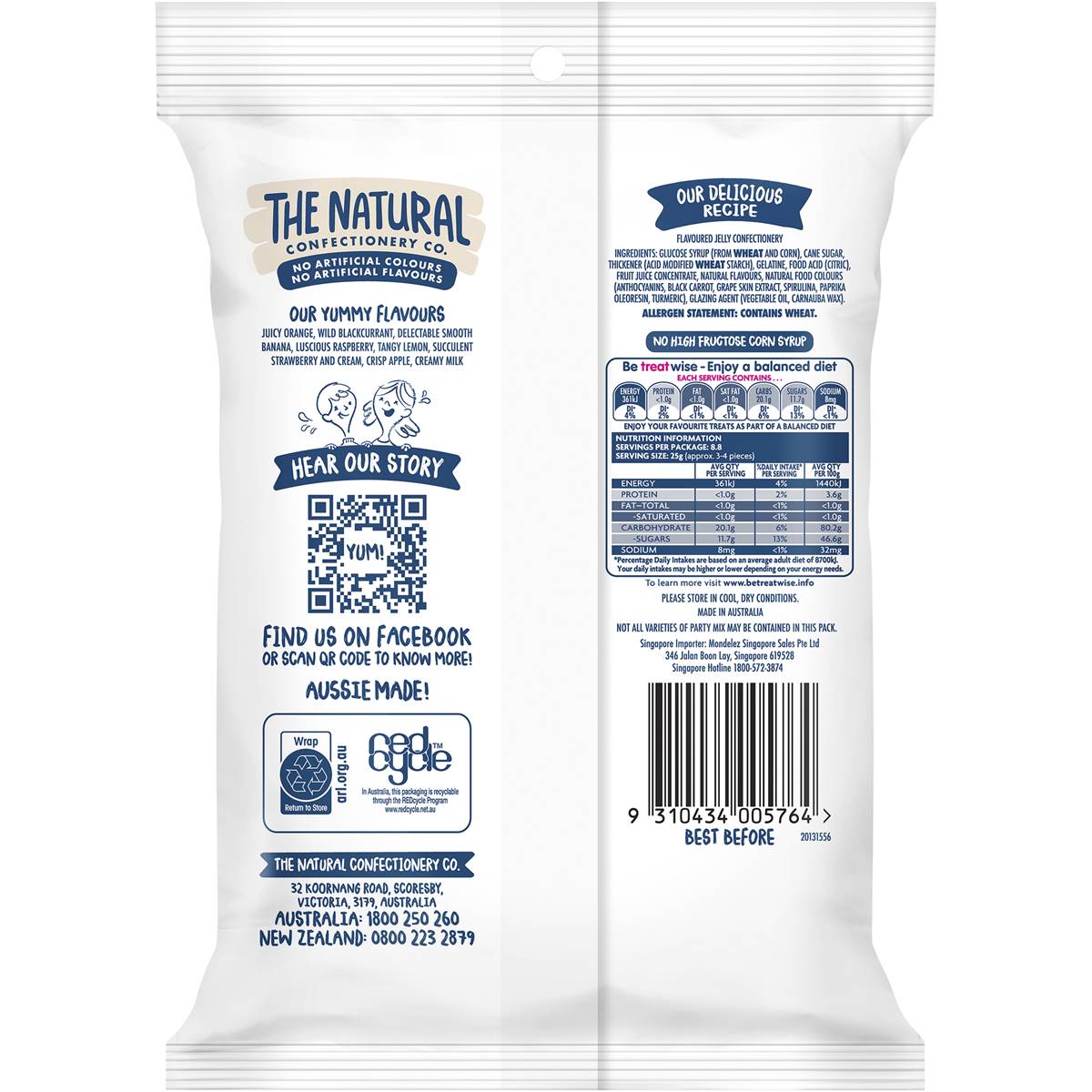 The Natural Confectionery Co. Party Mix Lollies 220g | Woolworths