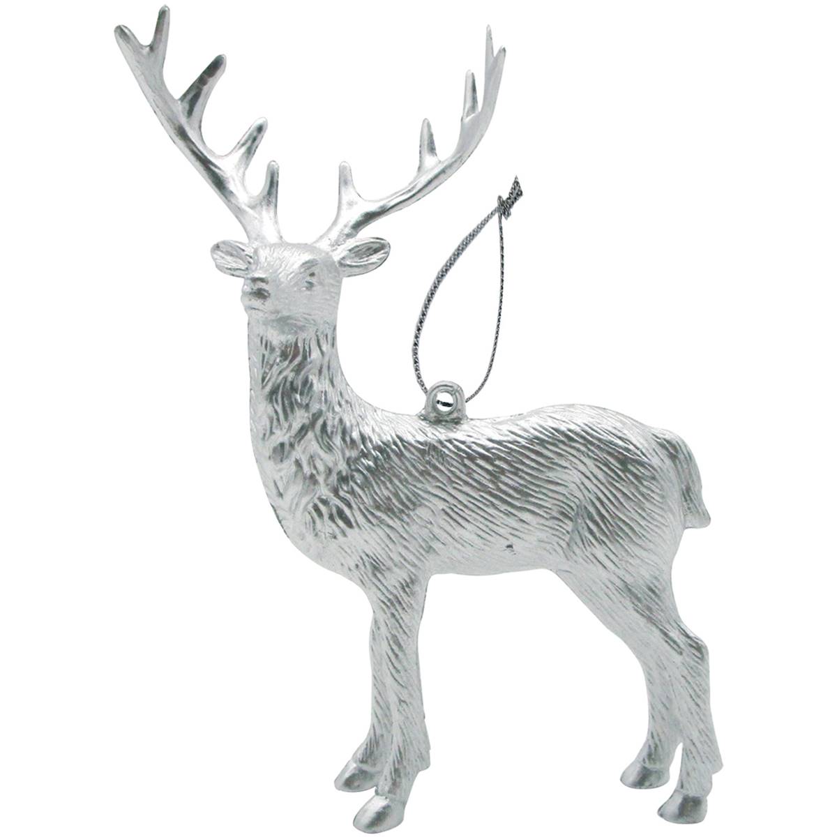 Christmas Traditional Reindeer Silver Each | Woolworths